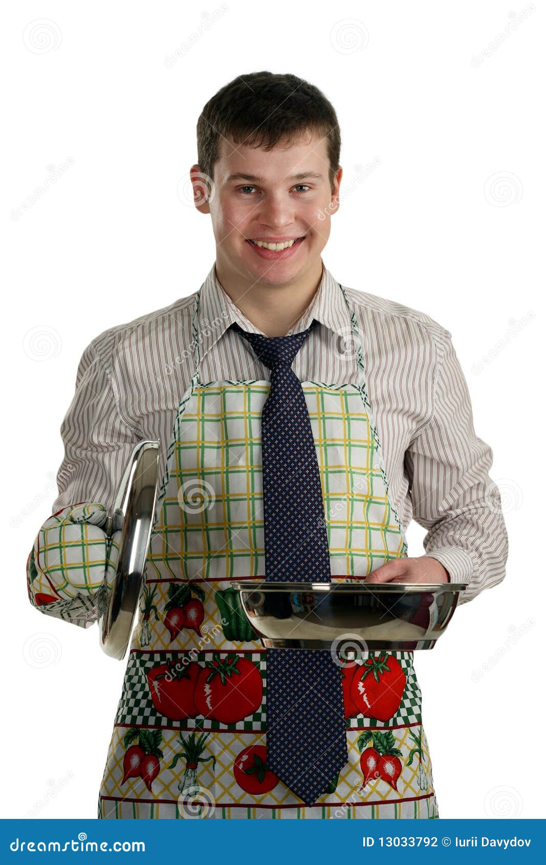 Businessman cooking food stock photo. Image of father - 13033792