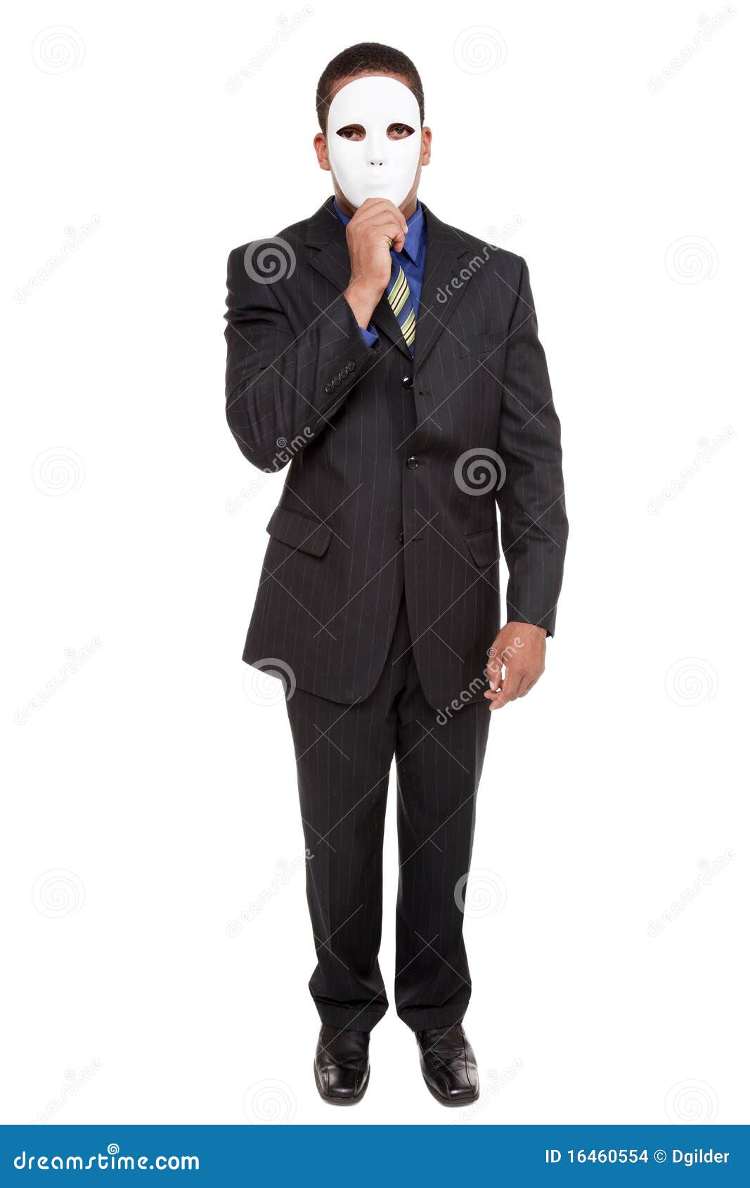 Businessman - costume mask stock photo. Image of person - 16460554