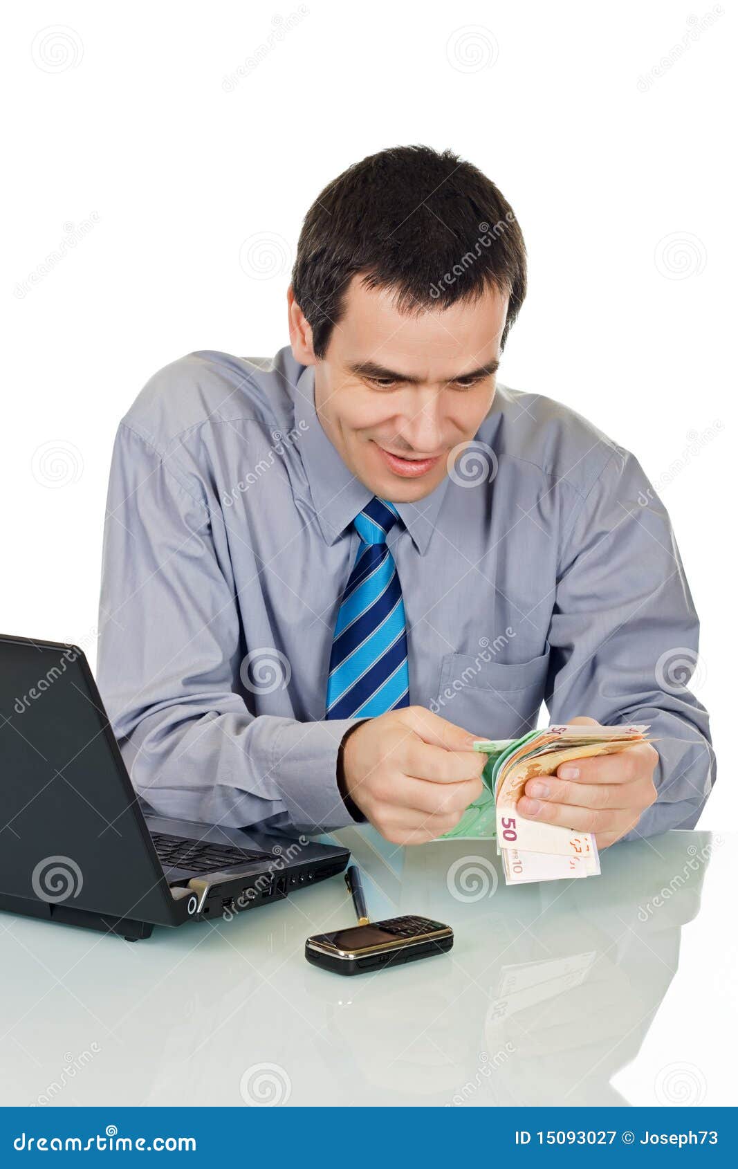 Businessman counting money stock image. Image of give - 15093027