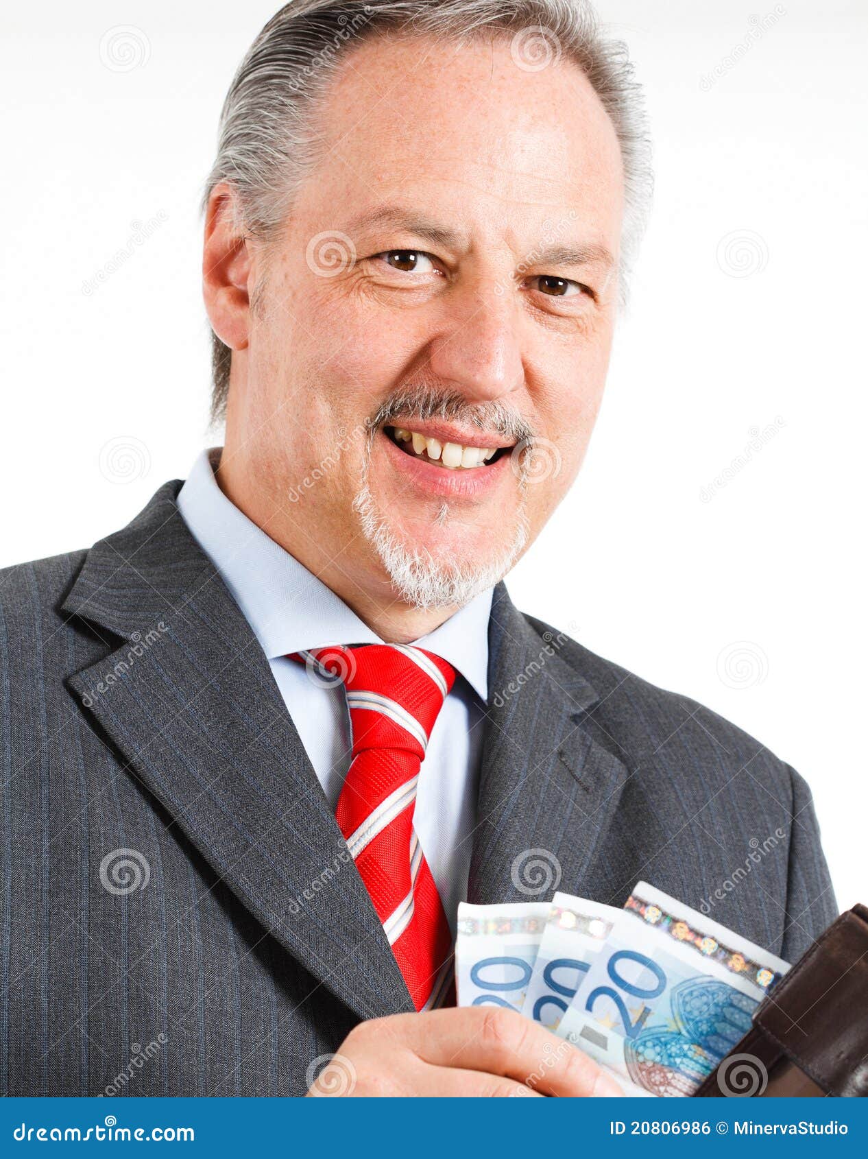 Businessman counting money stock photo. Image of person - 20806986