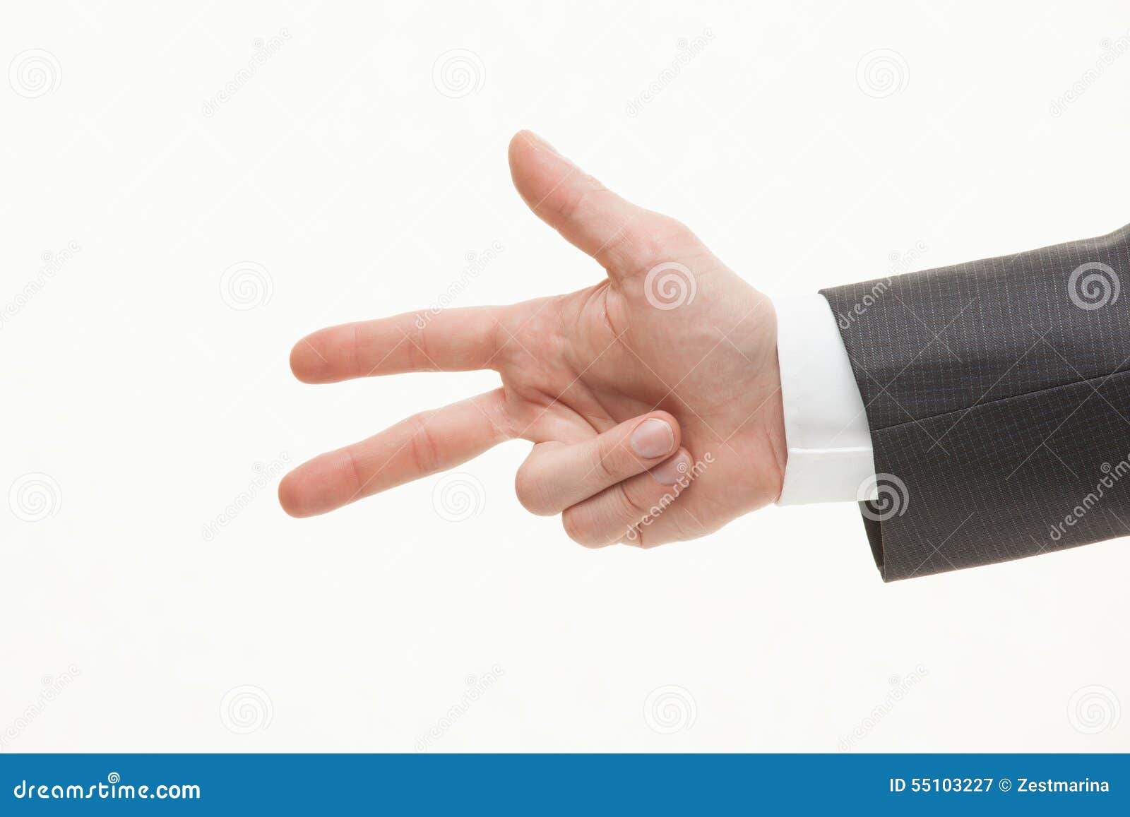 Businessman Counting Off on His Fingers Stock Image - Image of adult ...
