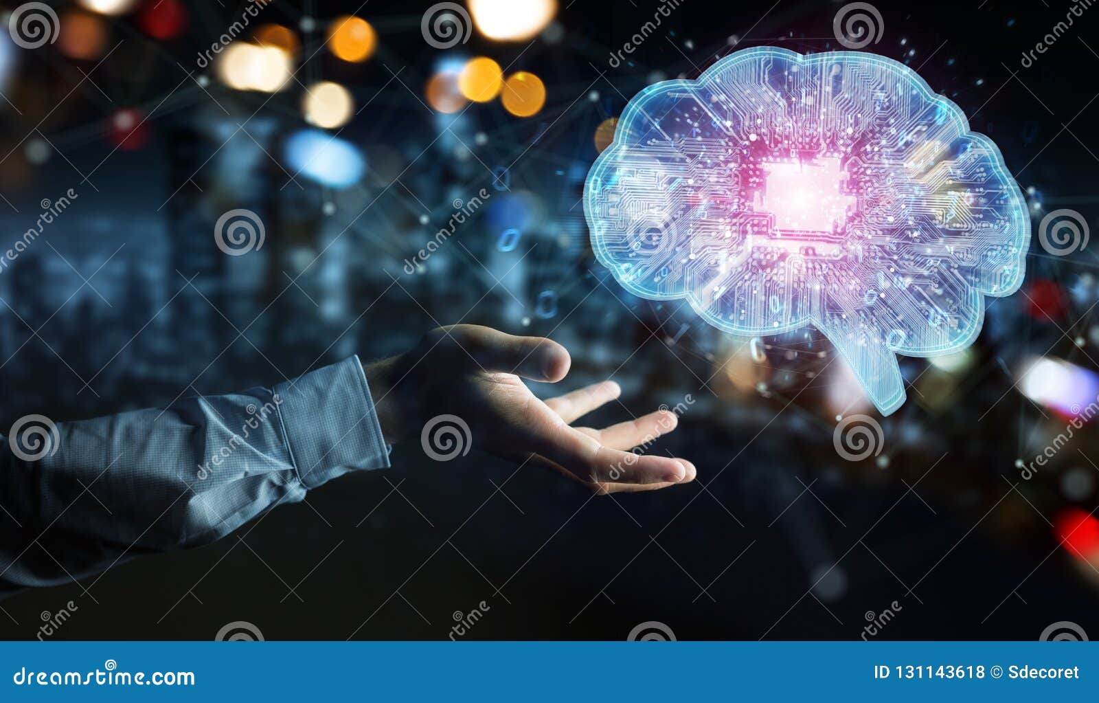 Businessman Creating Artificial Intelligence in a Digital Brain Stock ... Businessman Creating Artificial Intelligence in a Digital Brain Stock ...