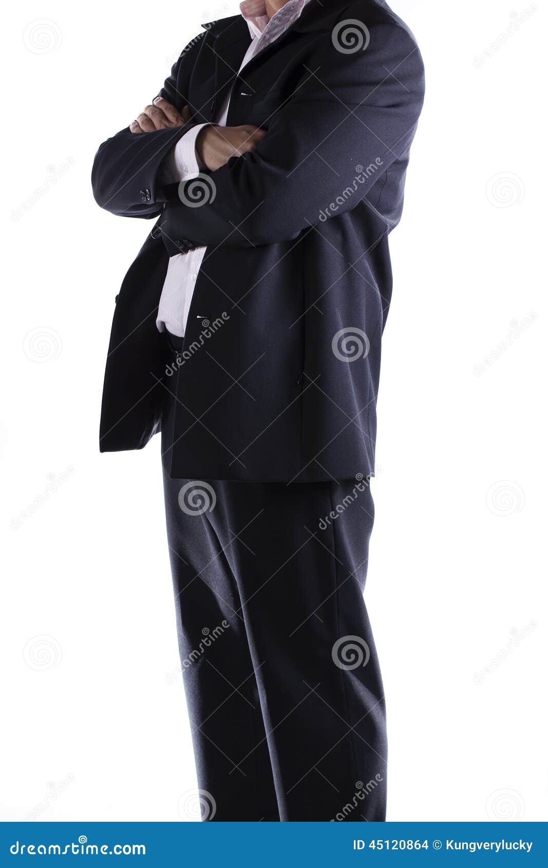 Businessman with Cross One S Arm Stock Photo - Image of people, success ...