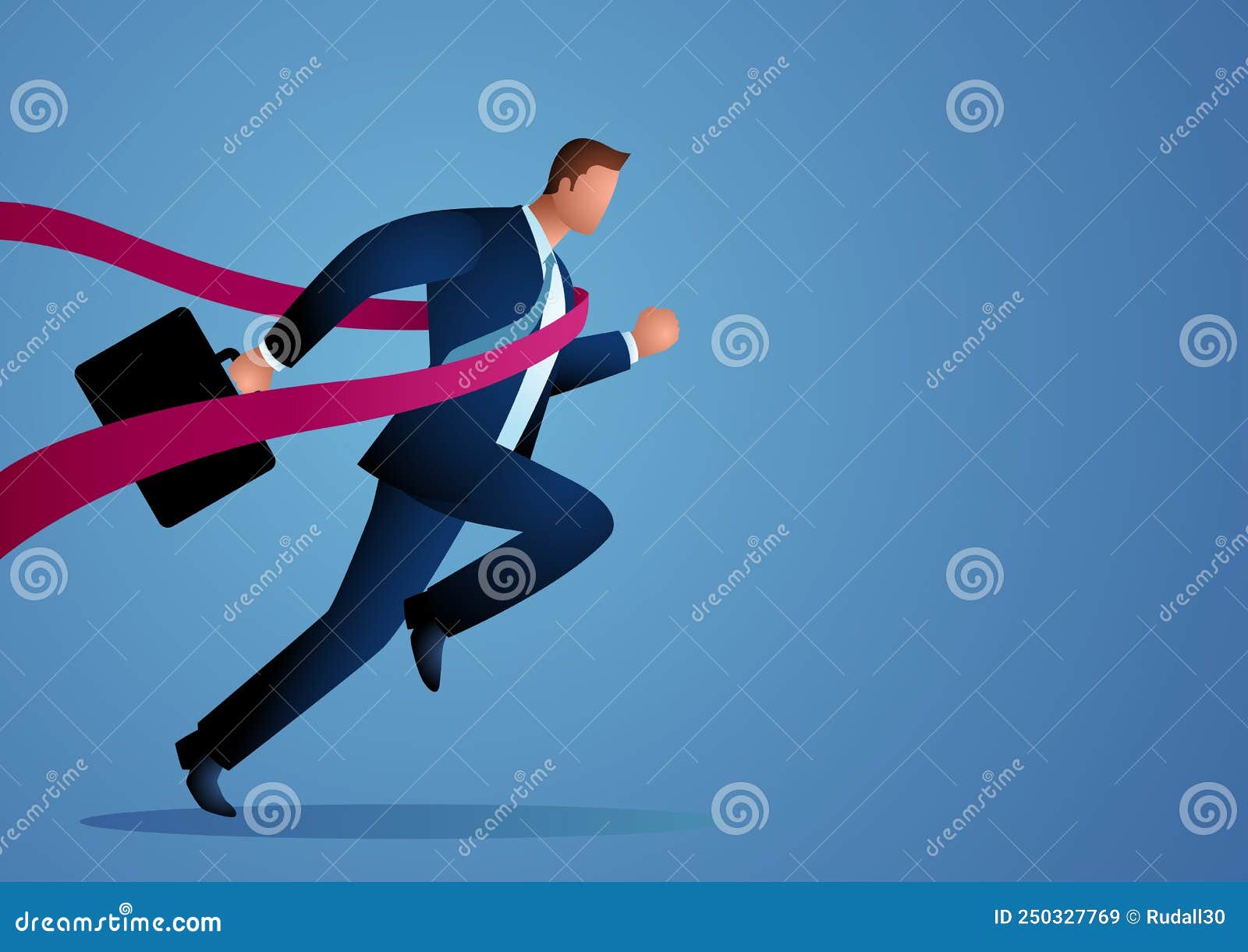 3d Man Crossing Finish Line Royalty-Free Cartoon | CartoonDealer.com ...