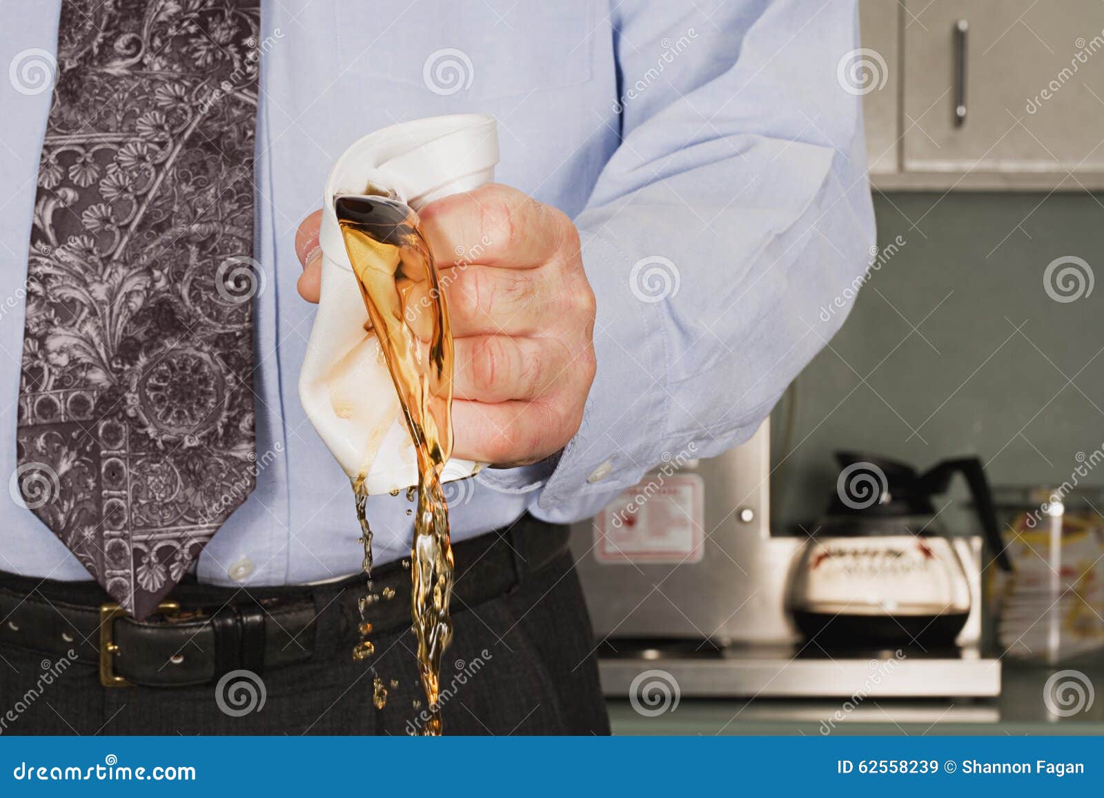 Businessman Crushing Coffee Cup Stock Image - Image of people ...