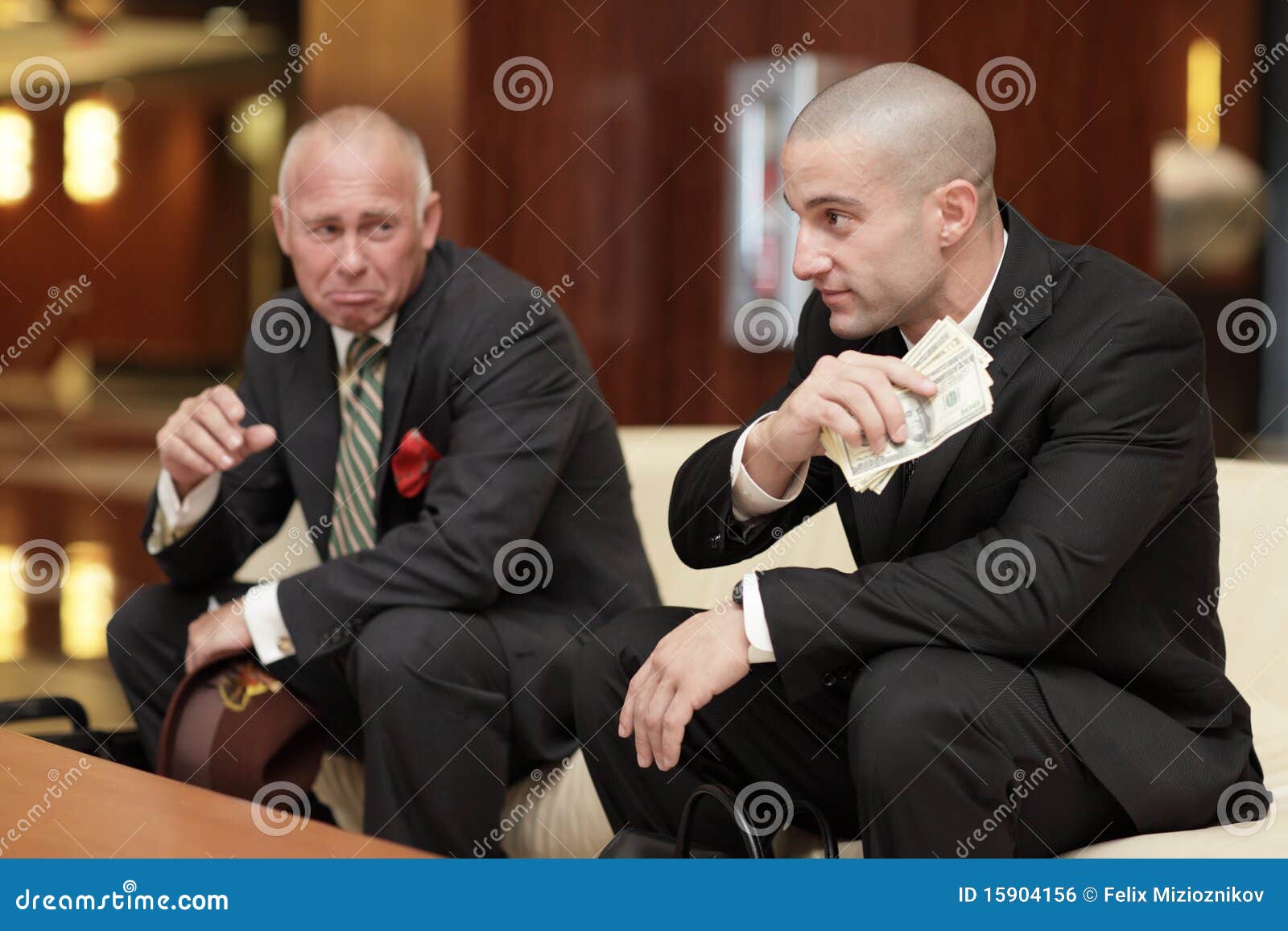 Businessman Crying with Jealousy Stock Photo - Image of shaved, money ...