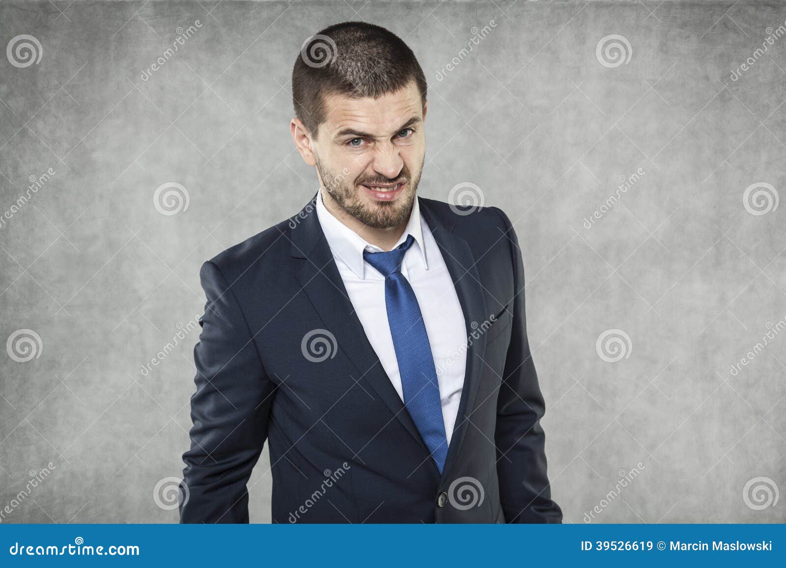 Businessman with a Curious Expression Looking at the Camera Stock Image ...