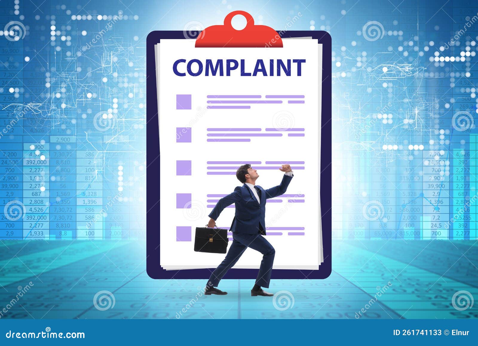 Businessman in Customer Complaint Concept Stock Image - Image of ...