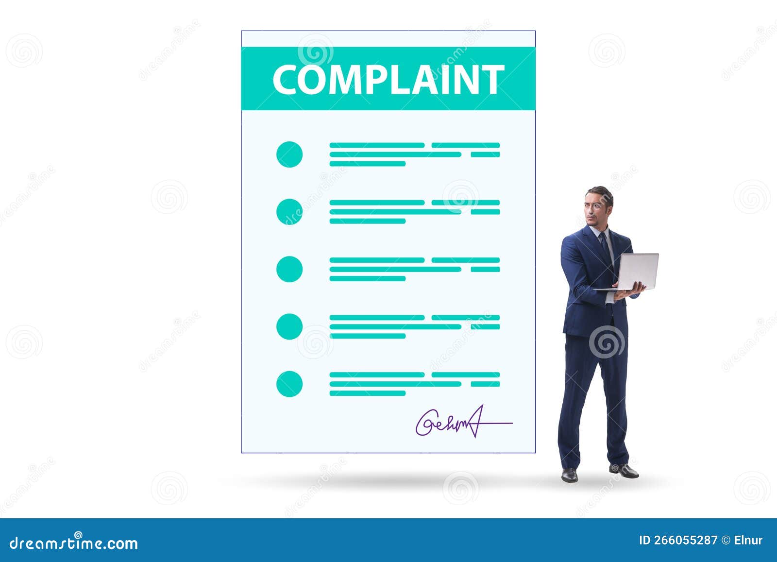 Complaint Concept Vector | CartoonDealer.com #97659509