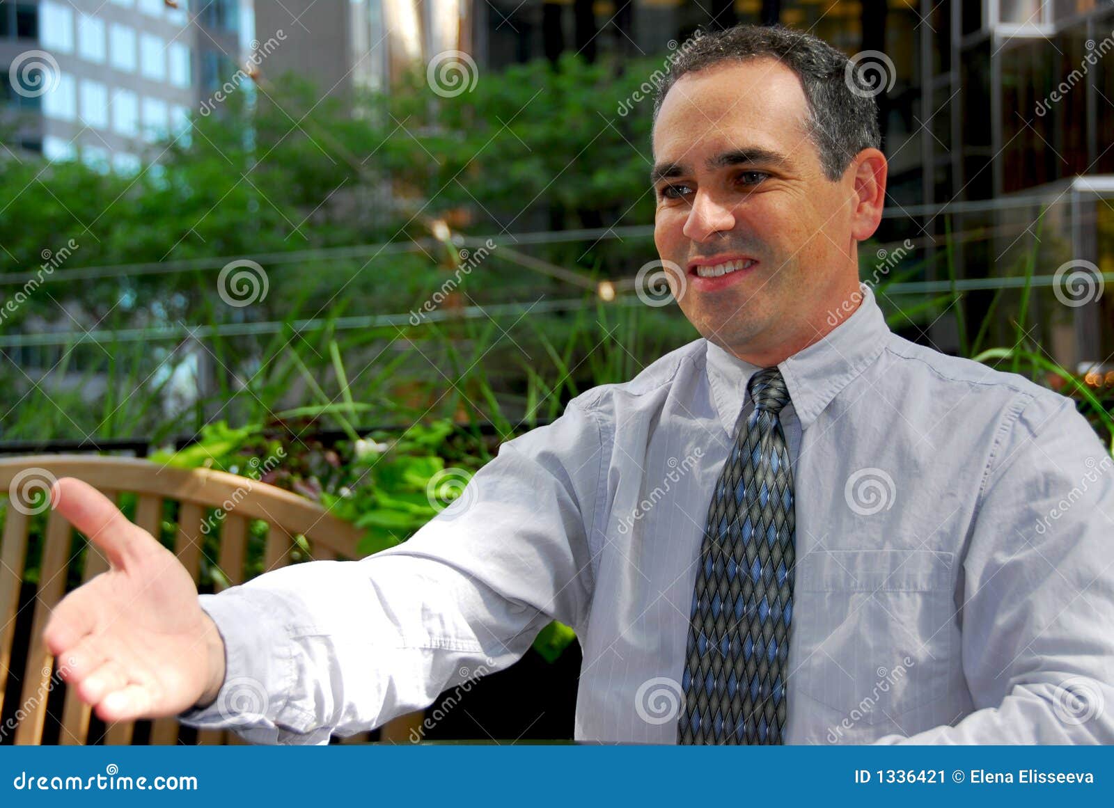 Businessman deal stock image. Image of attractive, invite - 1336421