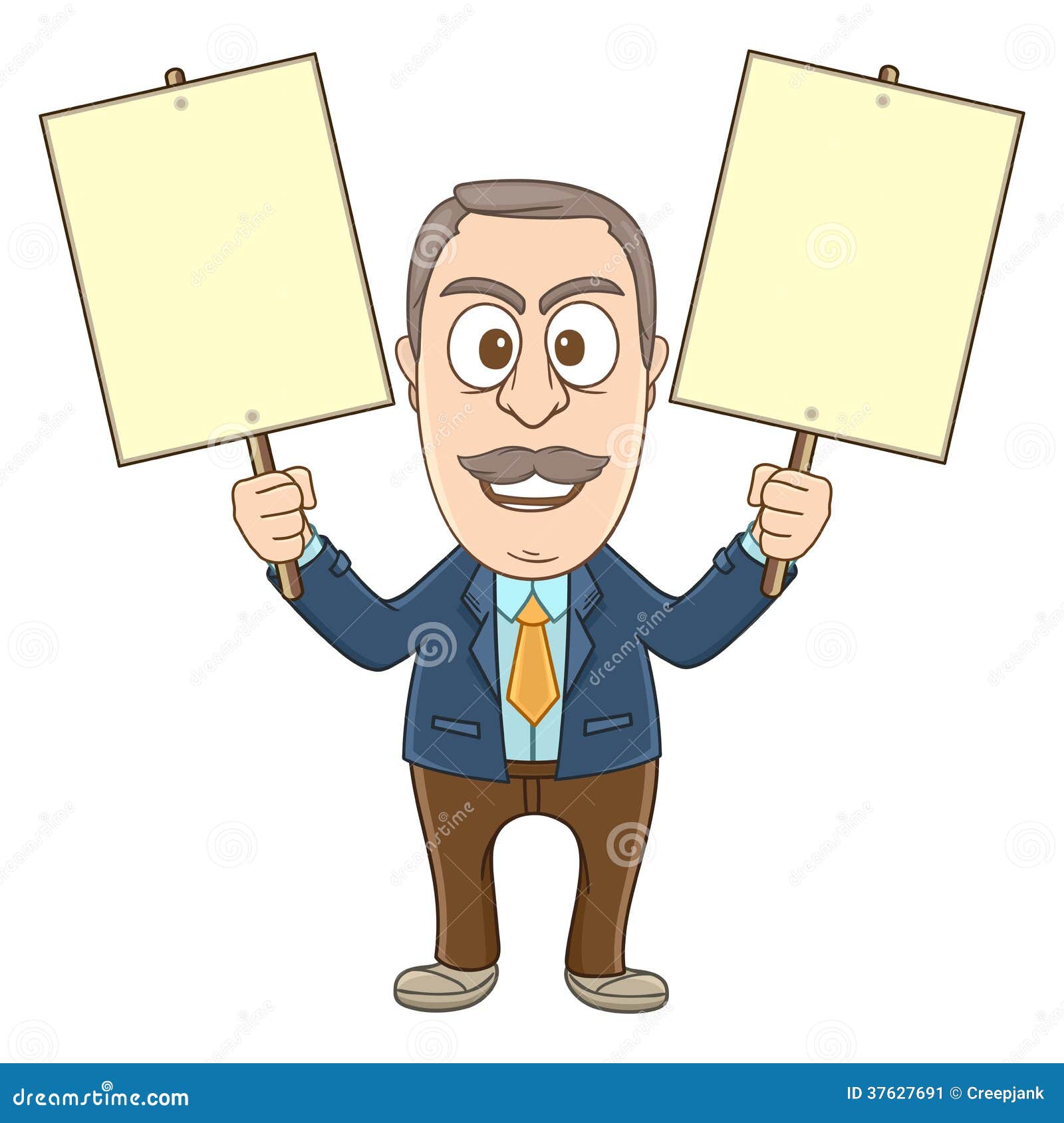 Businessman - Demonstration Stock Illustration - Illustration of ...