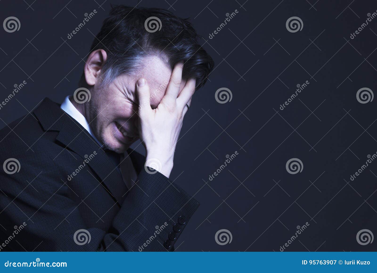 Businessman in Depression. Problems with Business Process Manage Stock ...