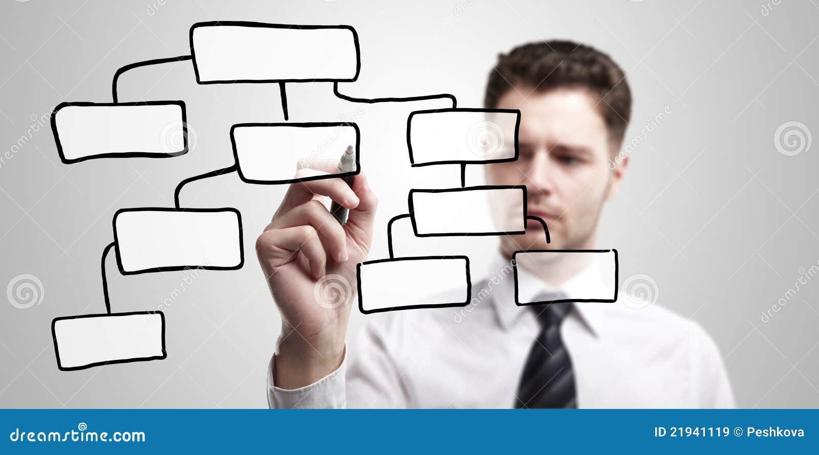 Businessman Designing a Plan Stock Image - Image of marketing ...