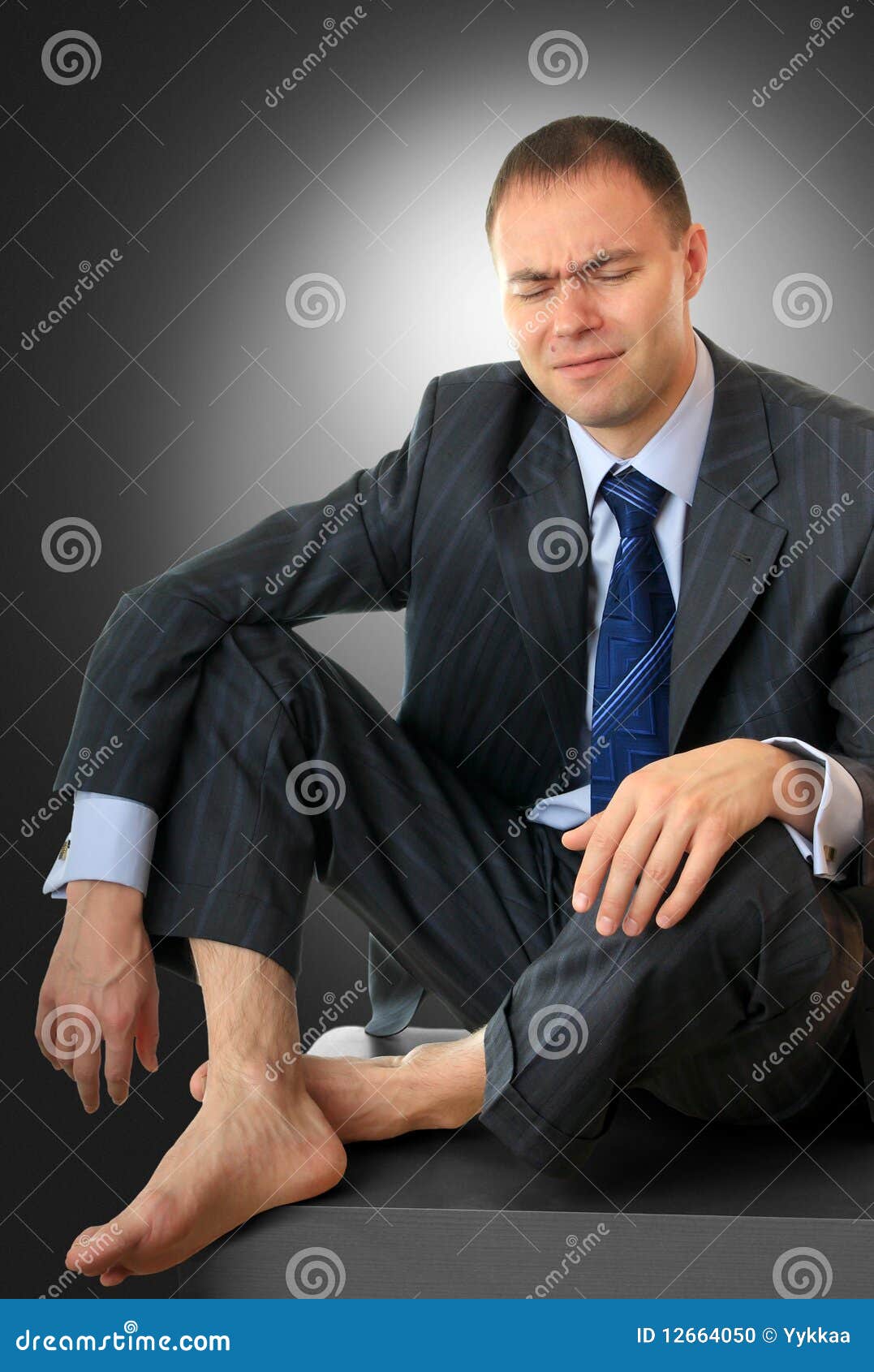 A Businessman is in Despair. Stock Photo - Image of time, leader: 12664050