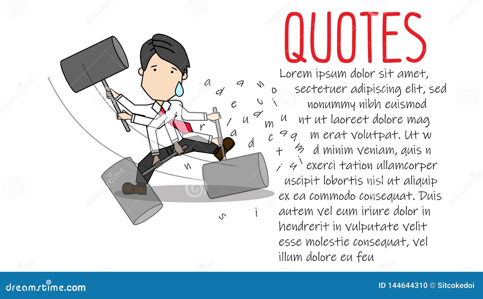 Businessman Destroying Barriers Stock Vector - Illustration of fighter ...