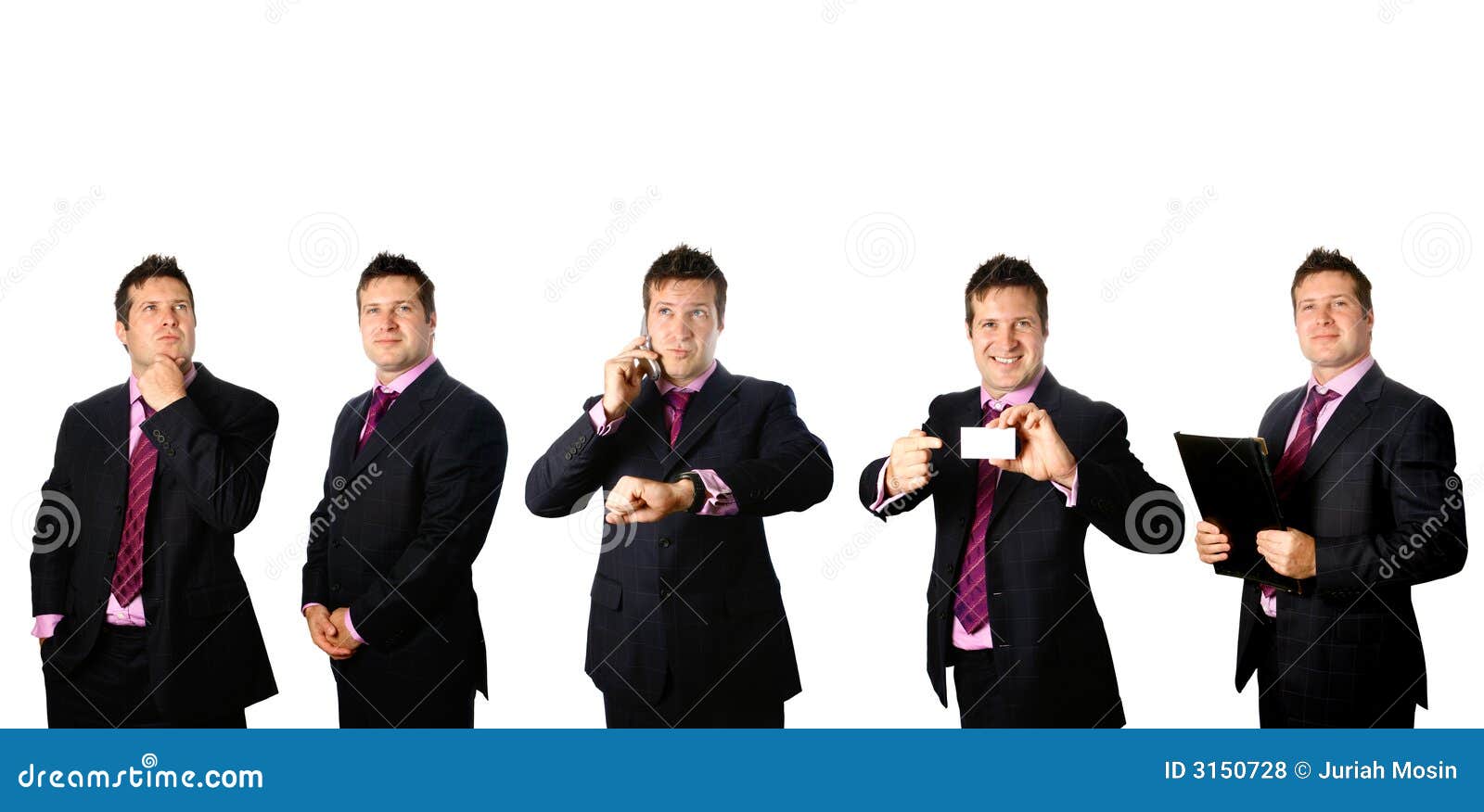 Businessman in Different Poses Stock Photo - Image of marketing, office ...