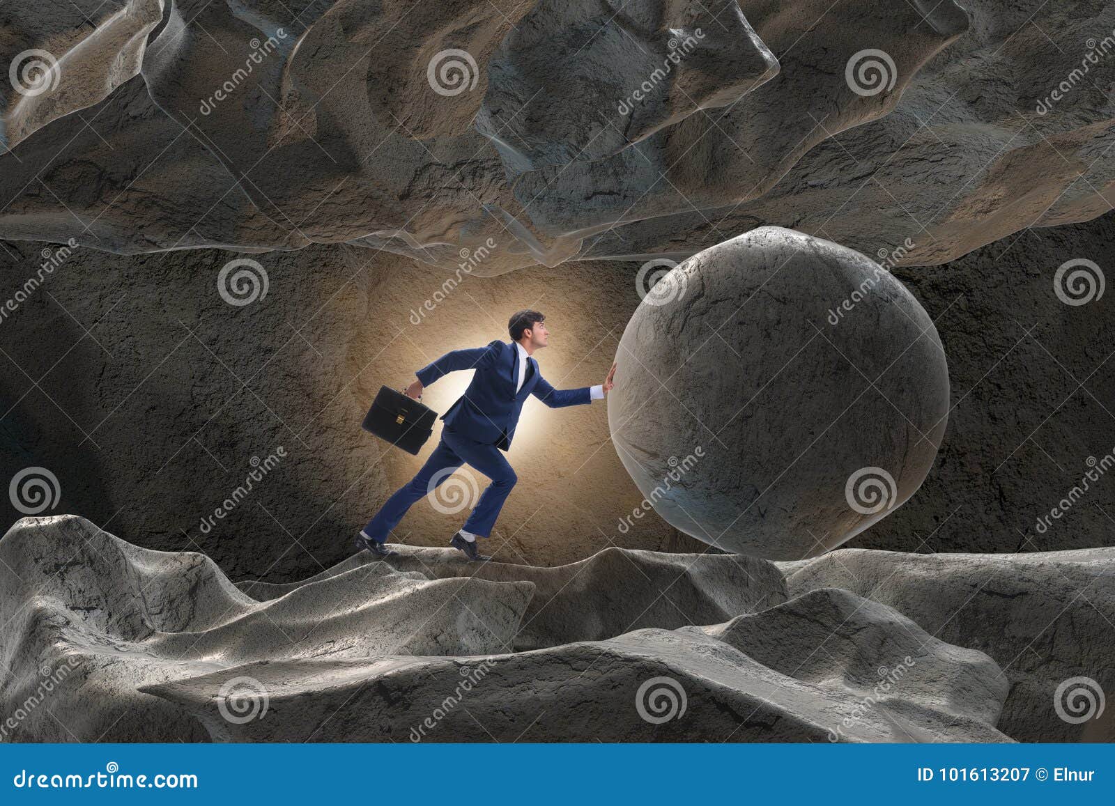 The Businessman in Difficult Challenge Concept Stock Image - Image of ...
