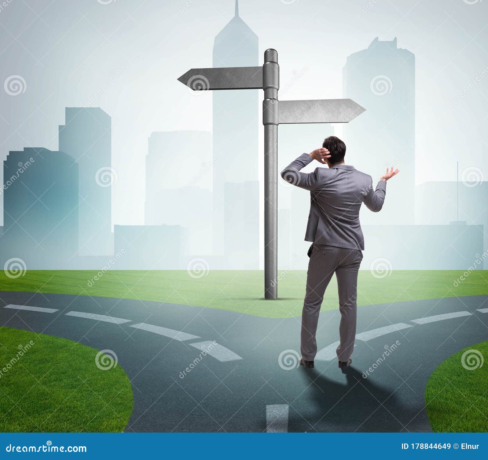 Businessman in Difficult Choice Concept Stock Image - Image of ... Businessman in Difficult Choice Concept Stock Image - Image of ...