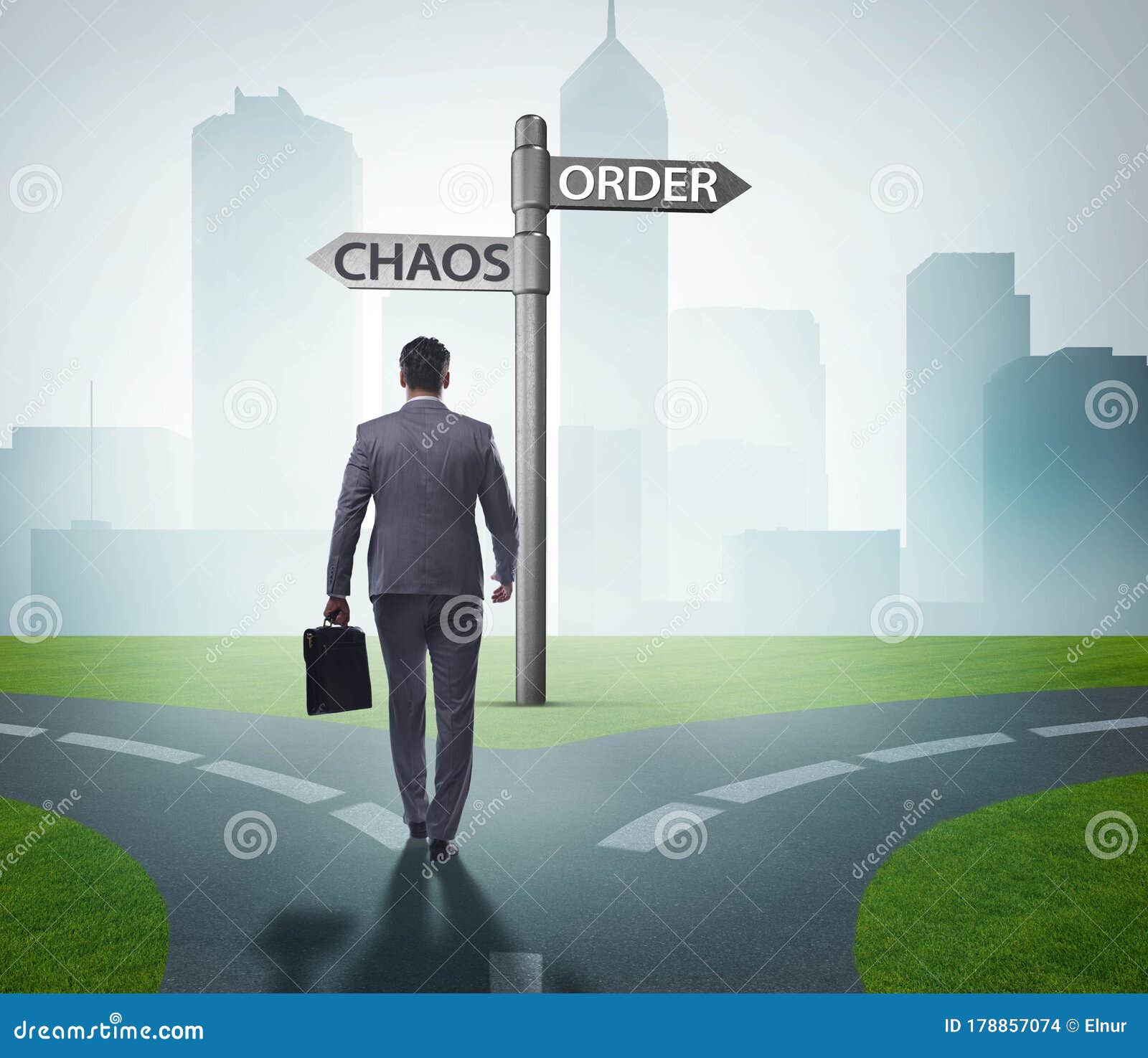 Businessman in Difficult Choice Concept Stock Photo - Image of lost ...