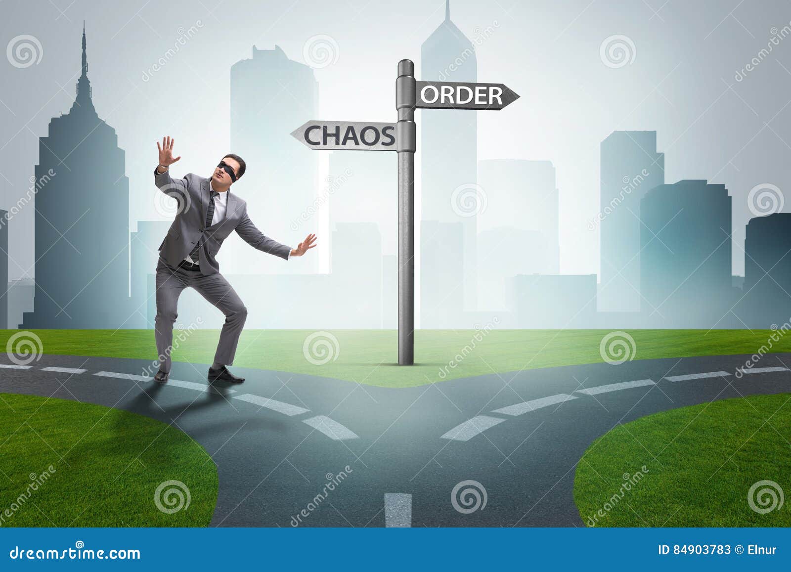The Businessman in Difficult Choice Concept Stock Image - Image of ...
