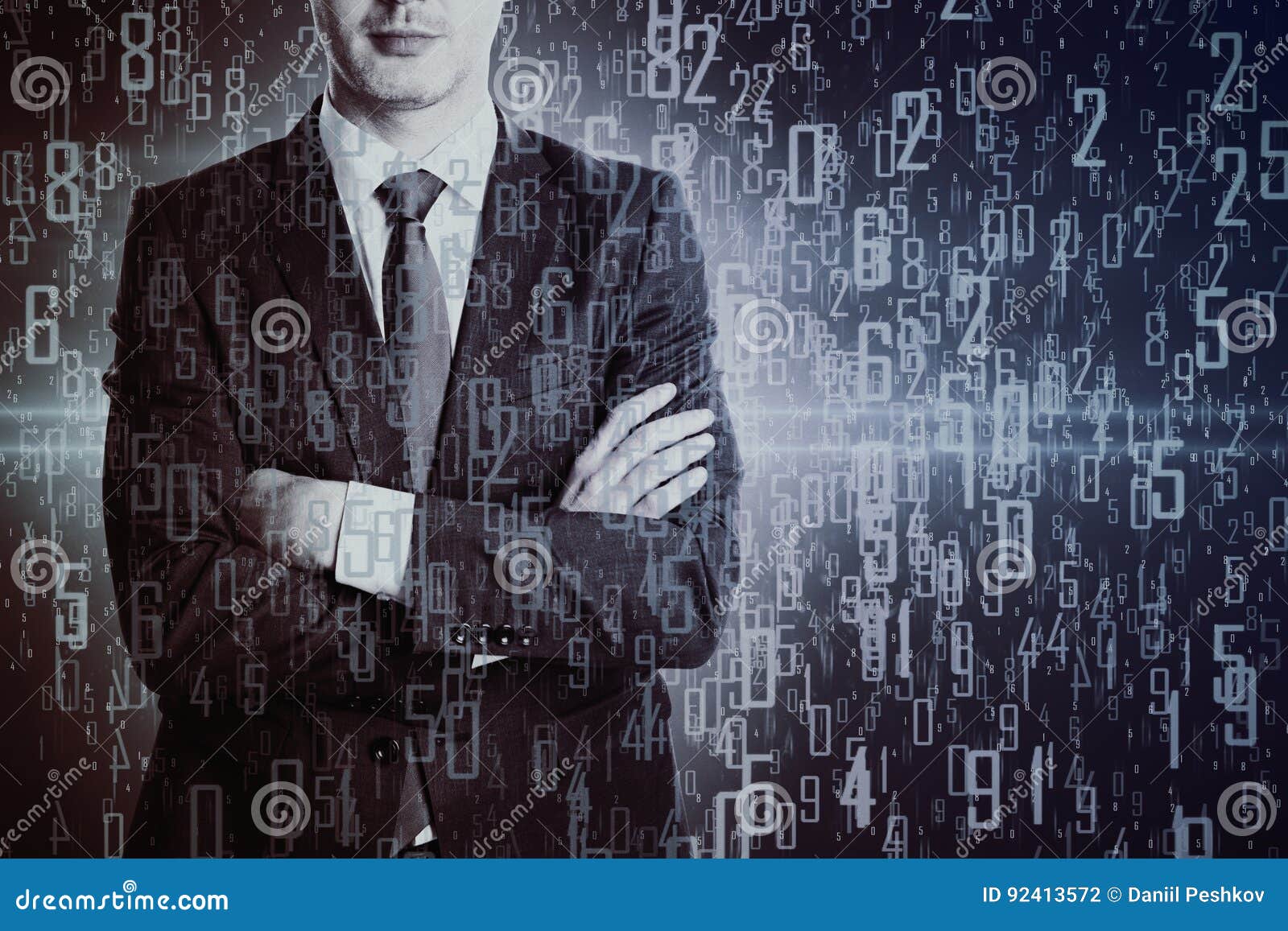 Businessman with digits stock photo. Image of backdrop - 92413572