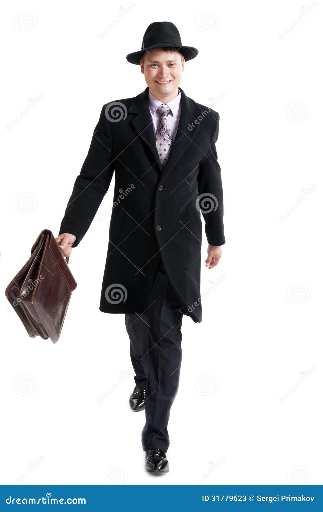 Businessman with the Diplomat Stock Image - Image of portmanteau, port ...