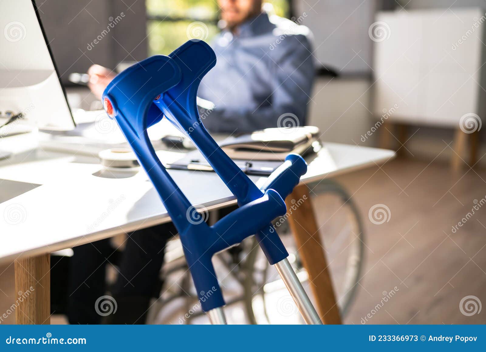 Businessman with Disabilities at Work Stock Image - Image of ...