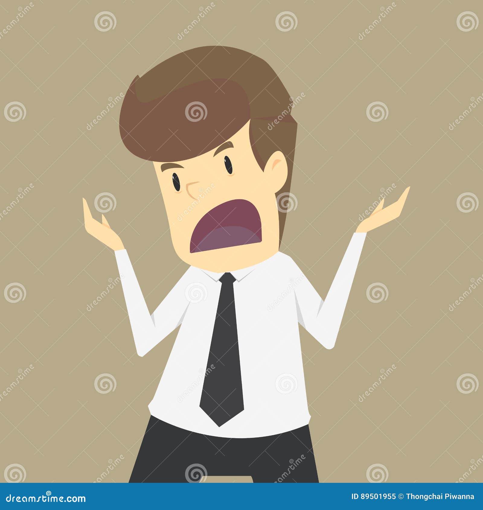A Businessman Disagrees with the Proposal Stock Vector - Illustration ...