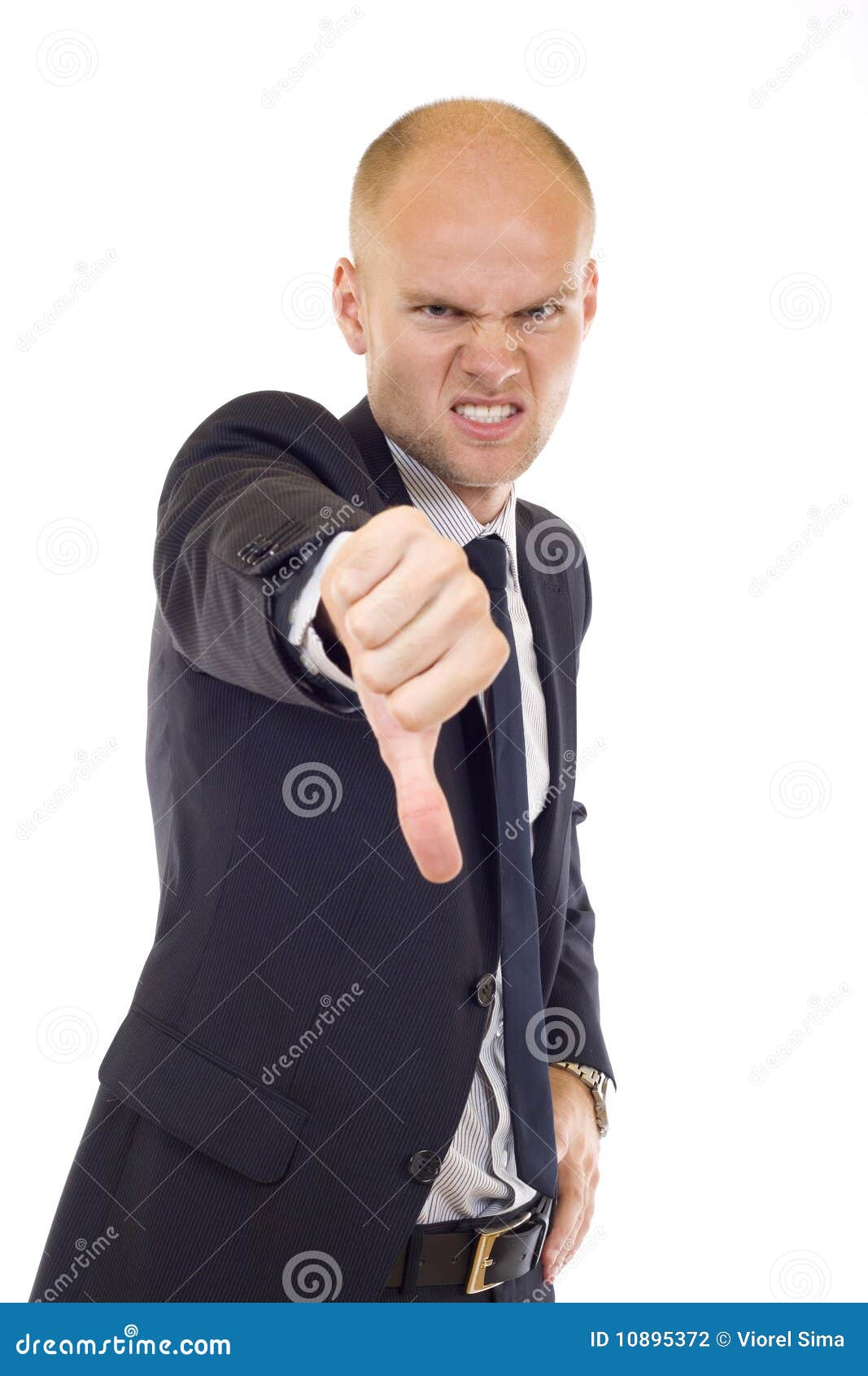 Businessman disaproving stock photo. Image of disapprove - 10895372