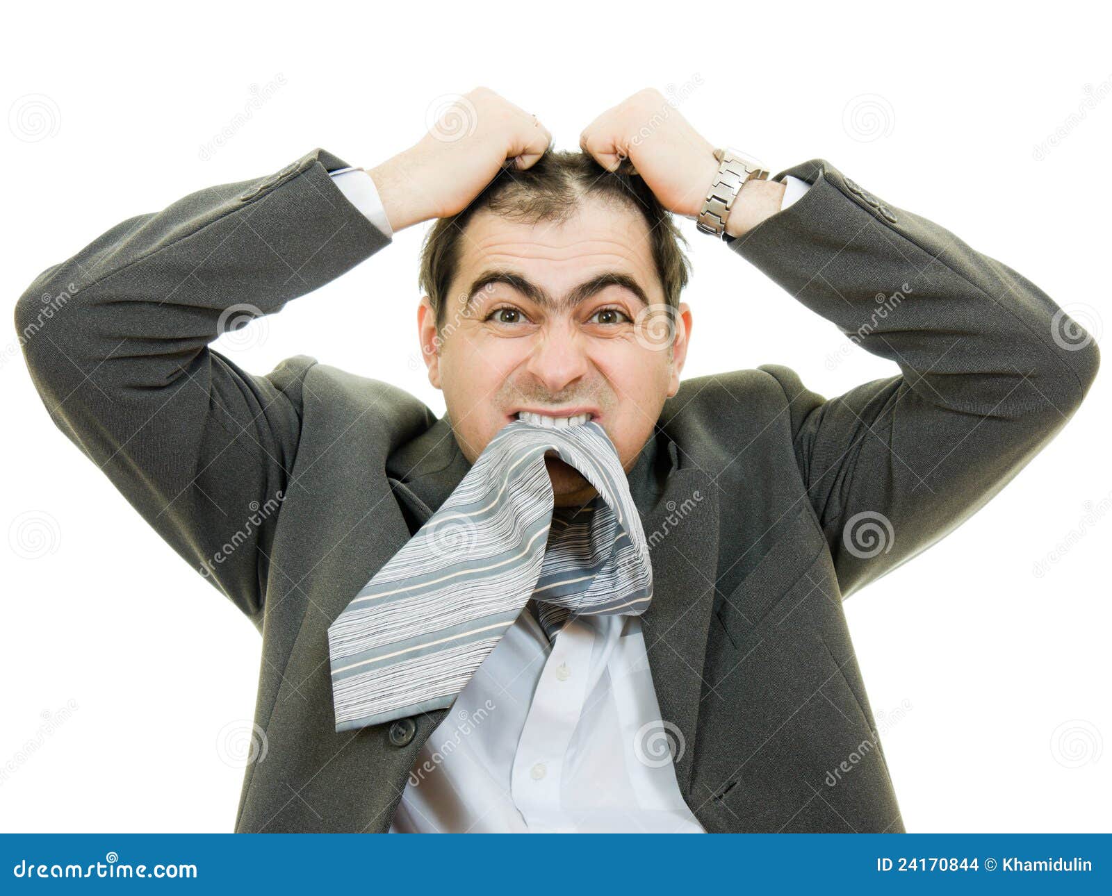 Businessman in distress stock photo. Image of frustration - 24170844