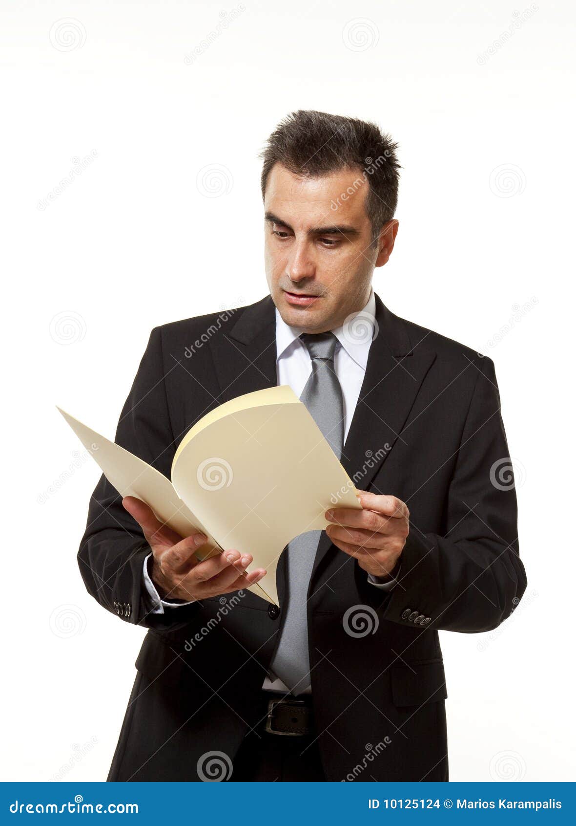 Businessman with document stock photo. Image of document - 10125124