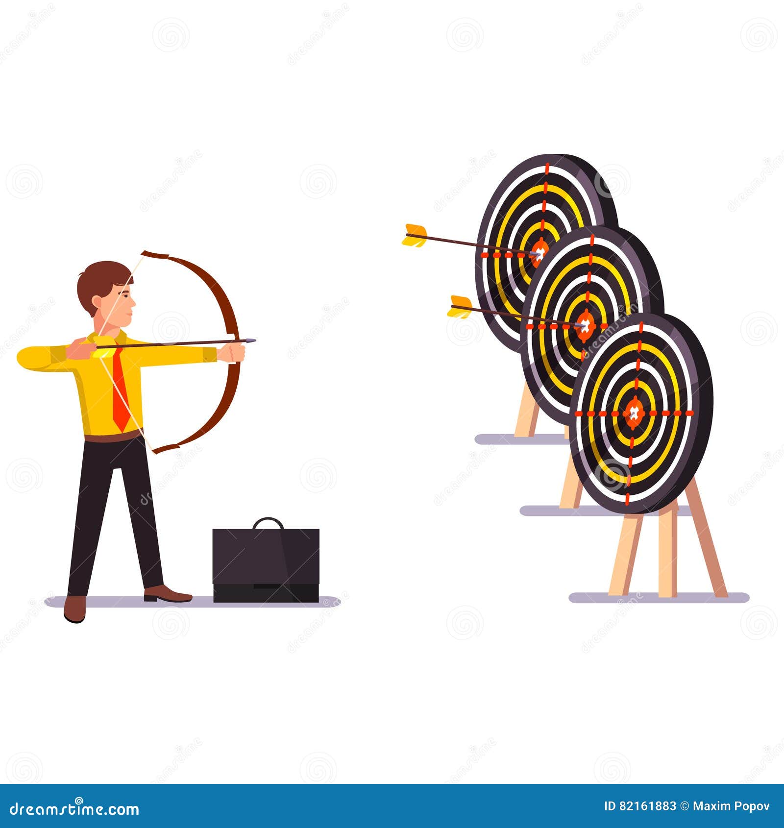 Target Practice Thin Line Icon. Aim And Bullets Vector Illustration ...