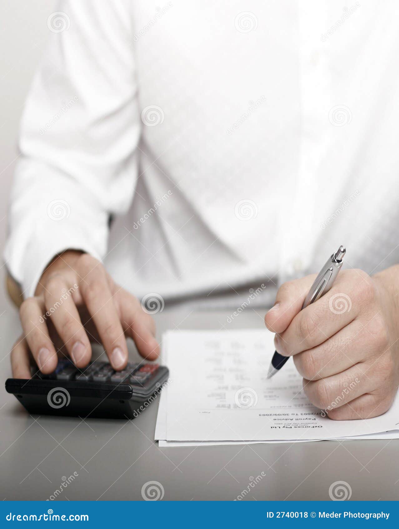 Businessman Doing Paperwork Stock Photo - Image of deal, paperwork: 2740018