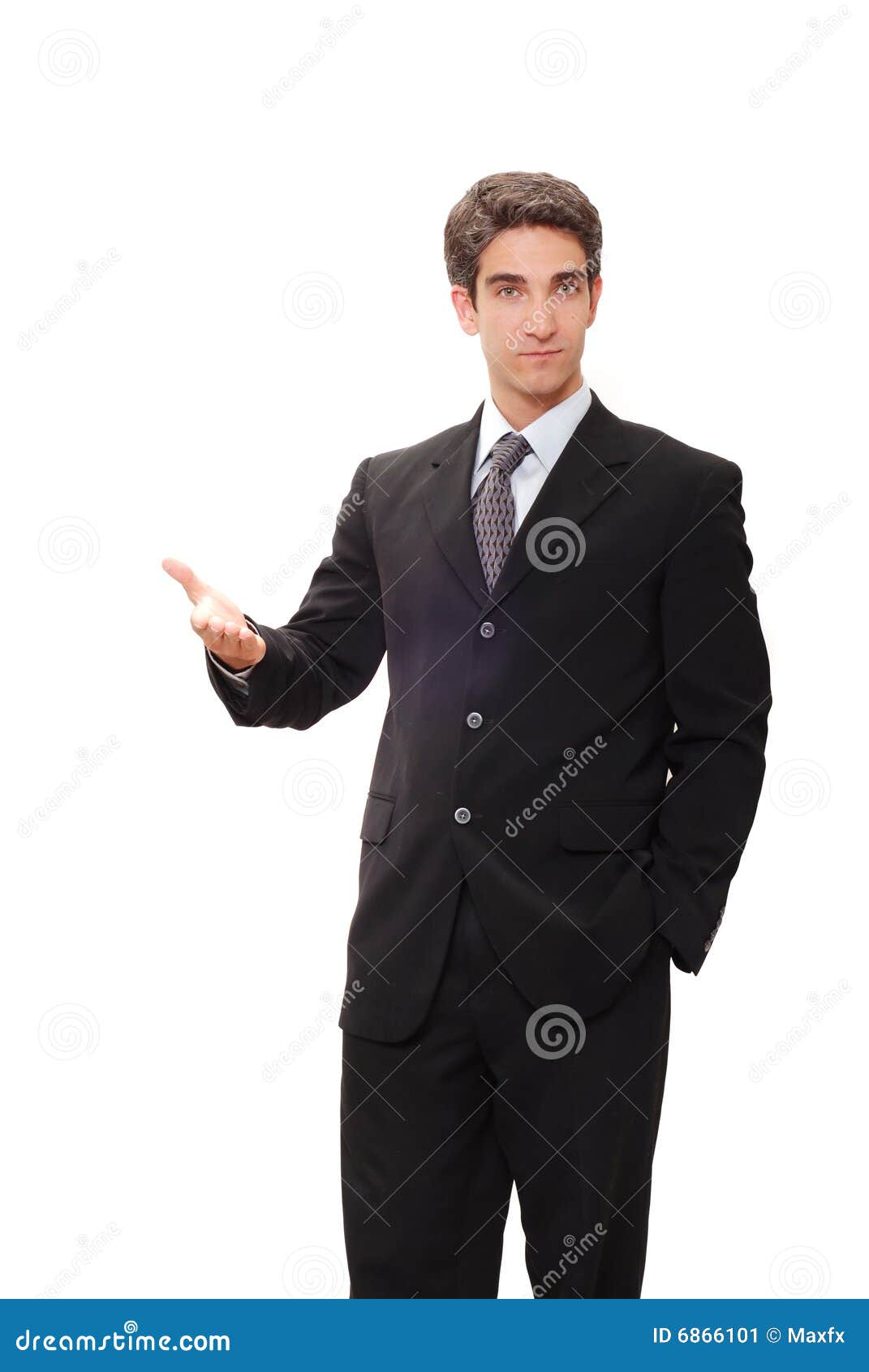 Businessman Doing Presentation Stock Image - Image of shirt, happy: 6866101