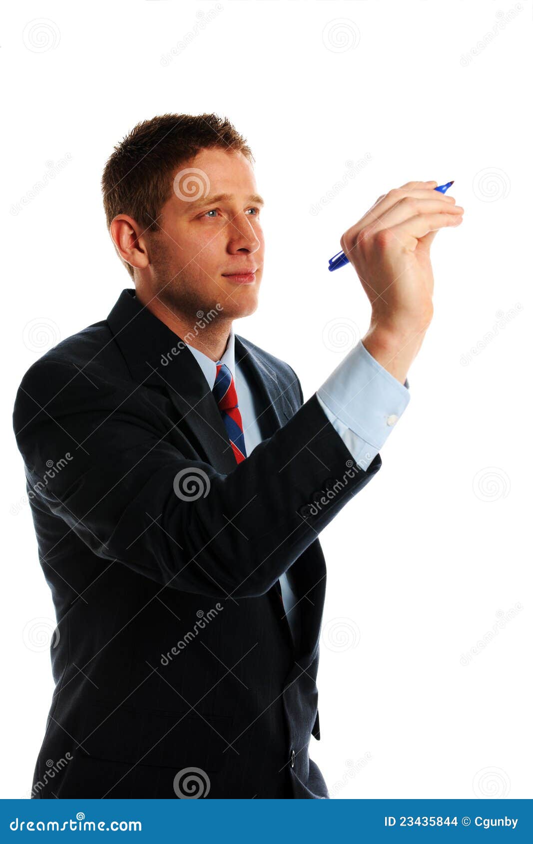 Businessman Drawing stock photo. Image of erase, male - 23435844