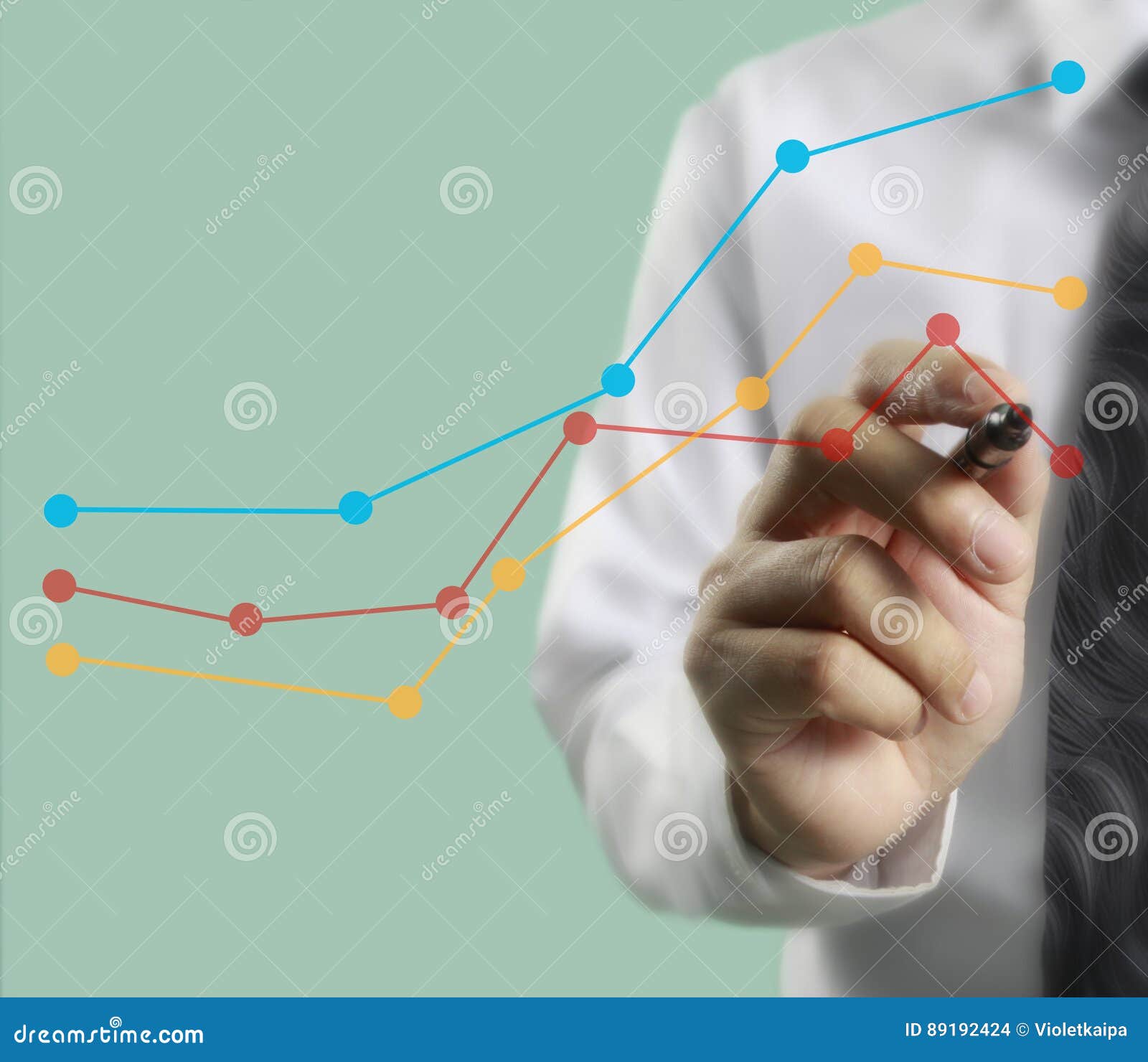 Drawing Graphics Growing Graph Stock Photo - Image of developer ...