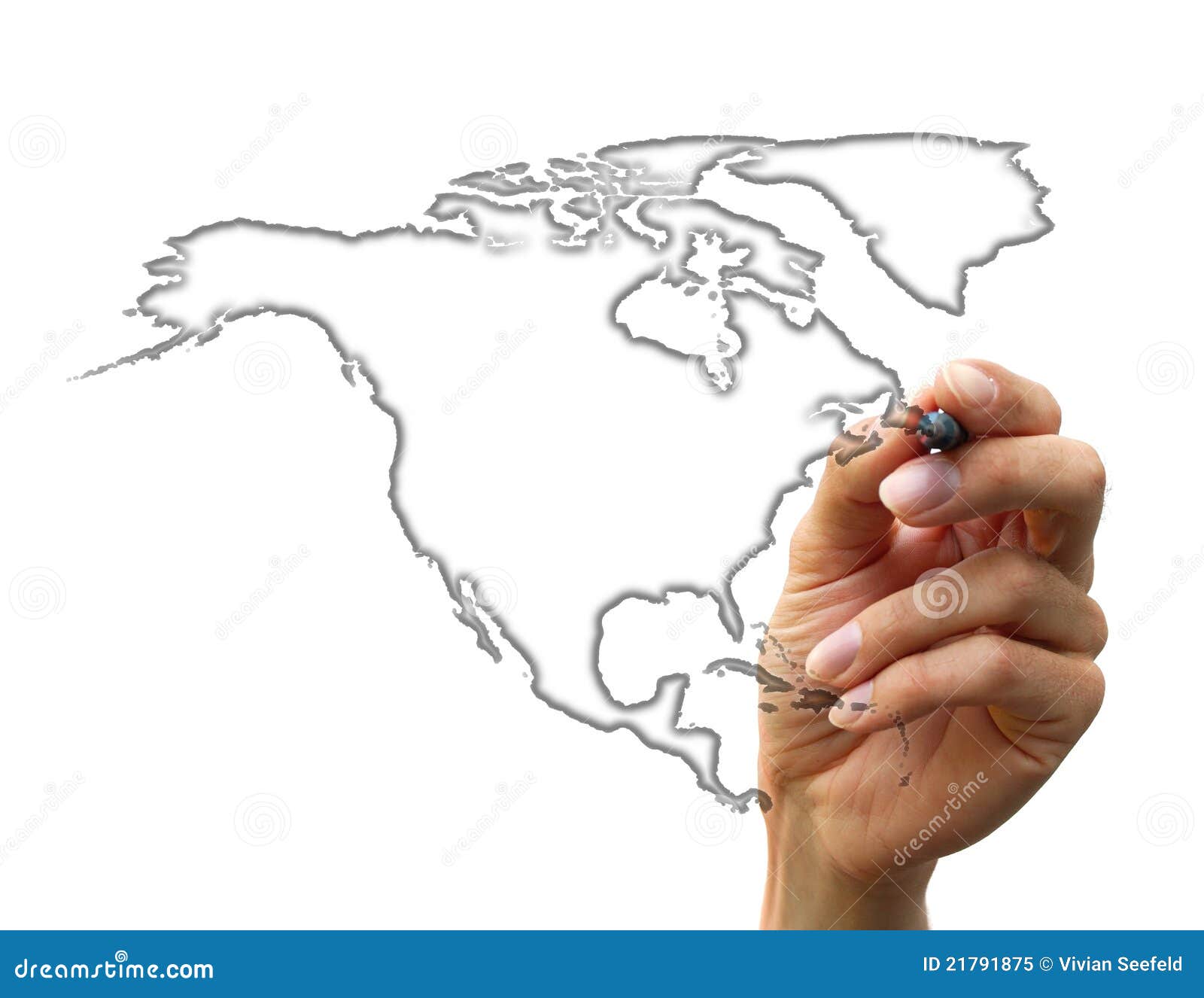 Businessman drawing a map stock image. Image of africa - 21791875