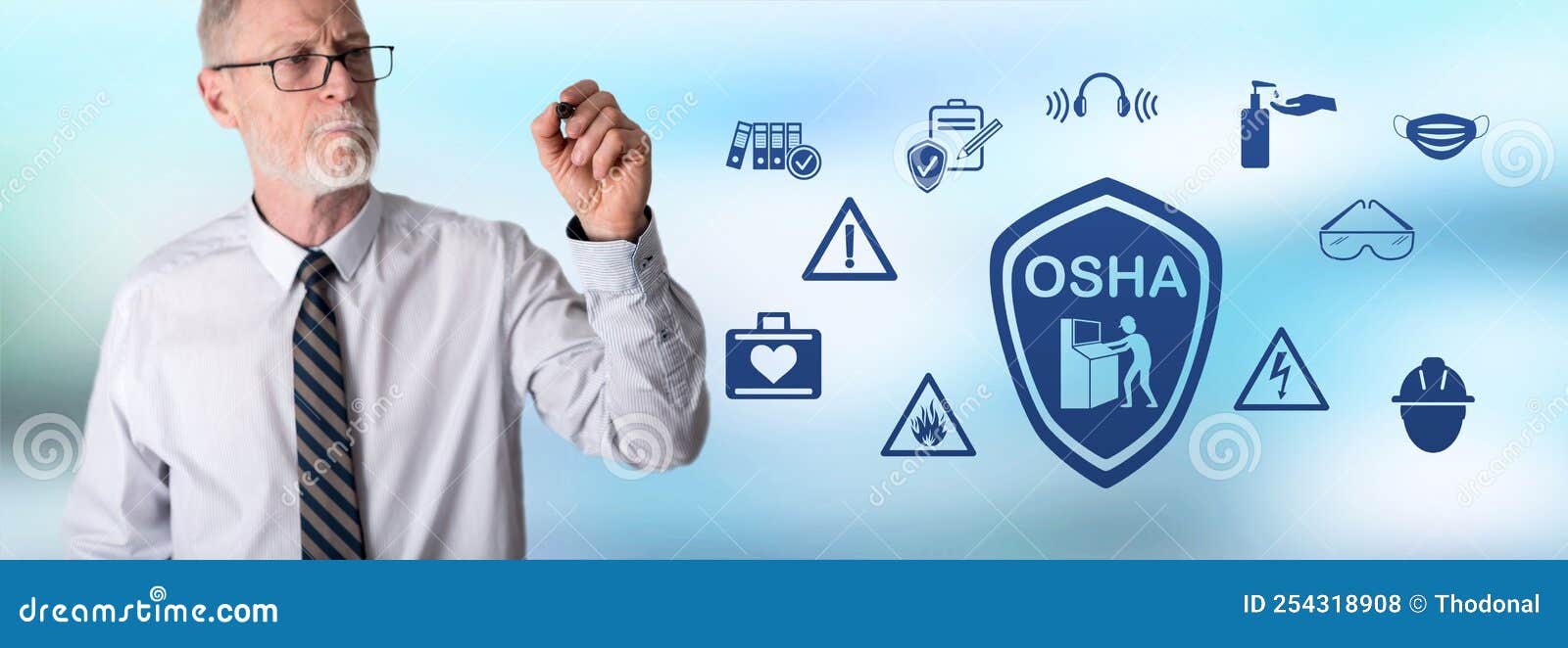 Osha Concept, Occupational And Safety Health , Administration ...