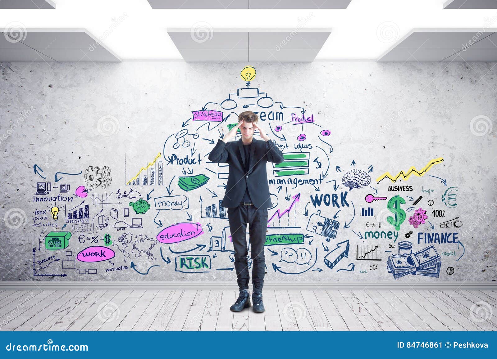 Drawing Success Flowchart On Board Royalty-Free Stock Photography ...