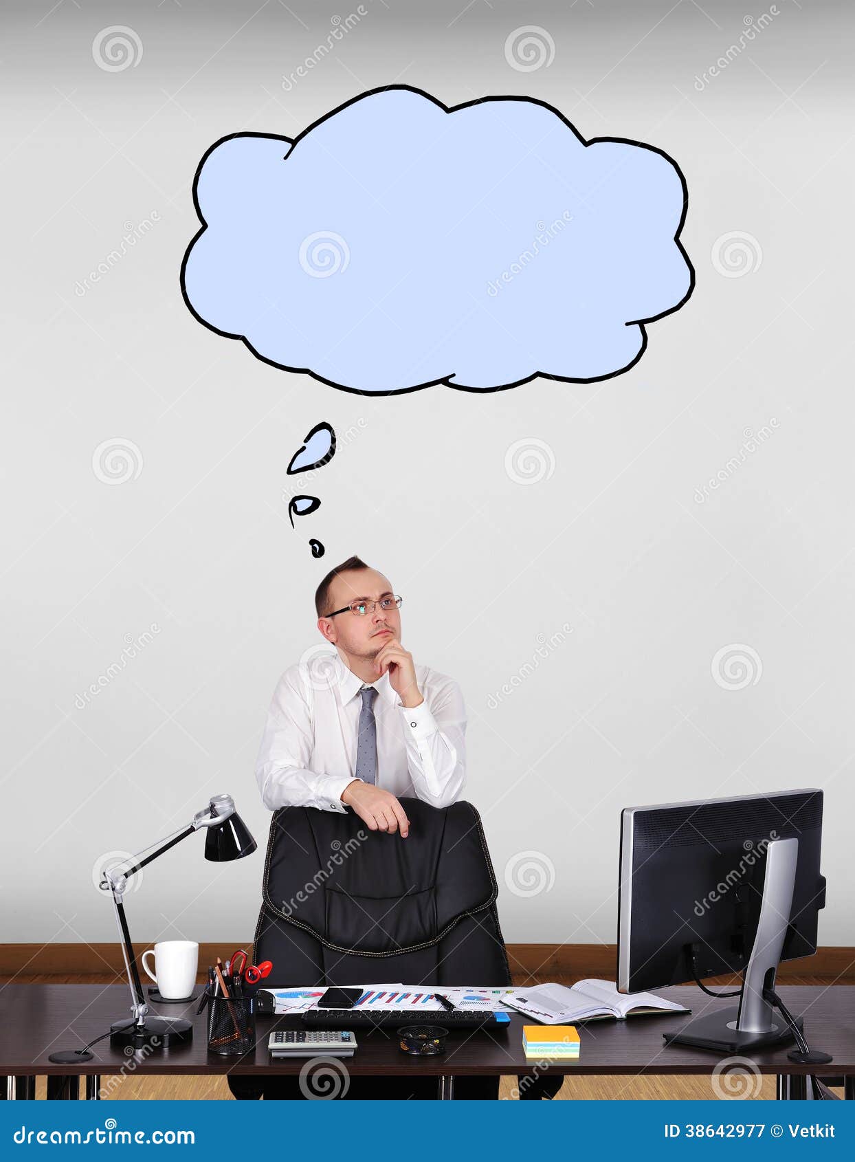 Businessman dreaming stock image. Image of businessman - 38642977