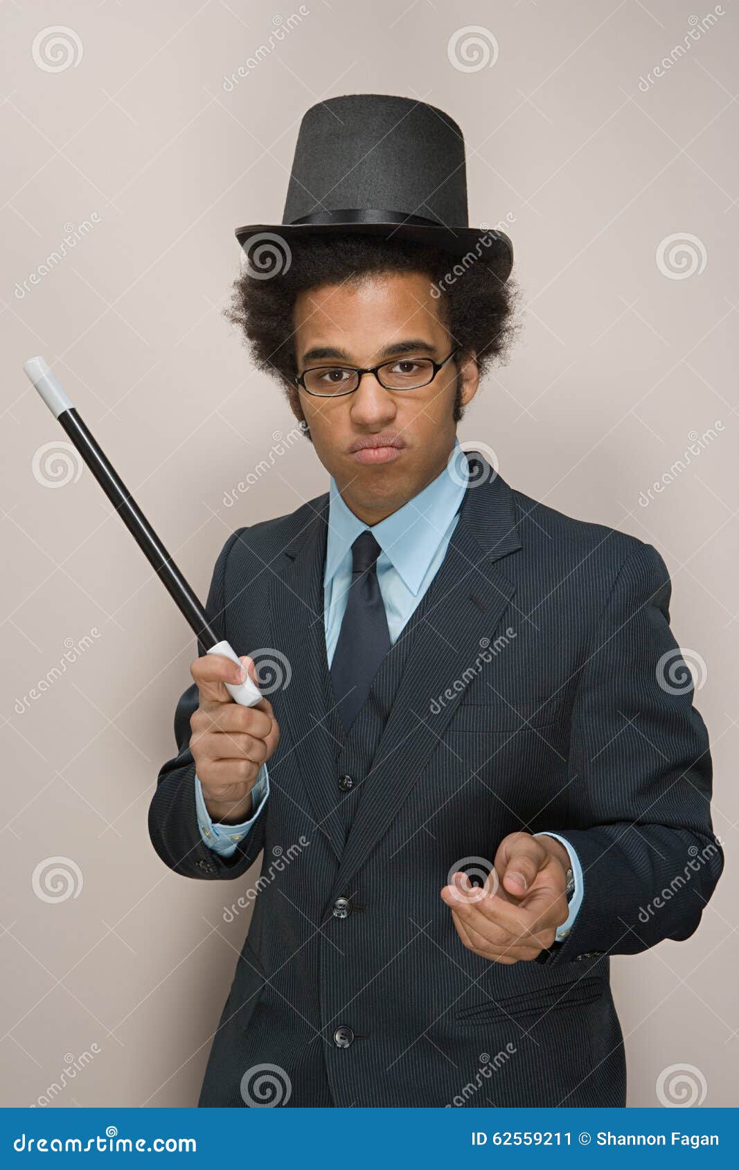 Businessman Dressed As Magician Stock Image - Image of glasses, cute ...