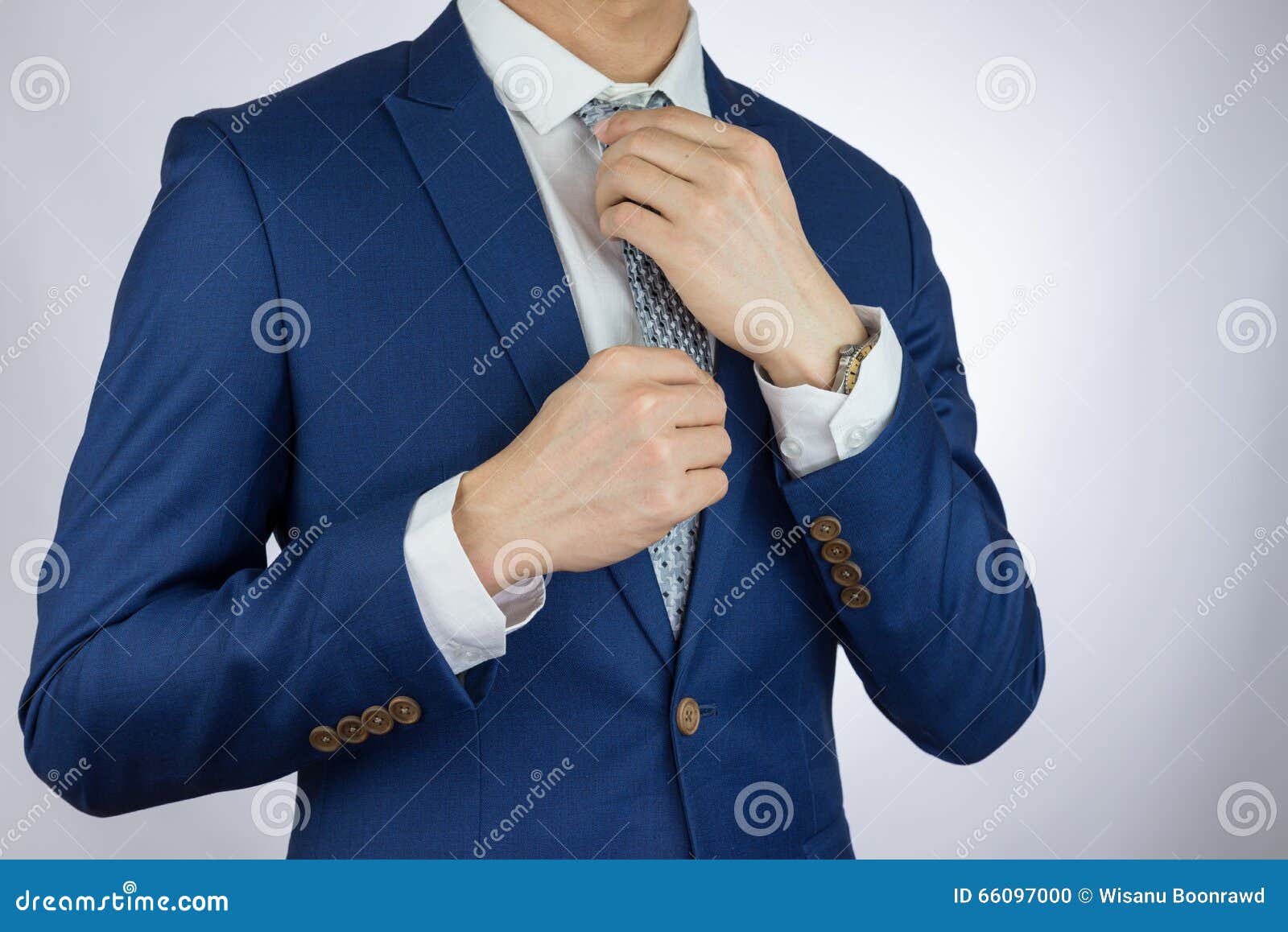 Businessman Dressing Blue Suit Stock Photo - Image of gentleman, blue ...