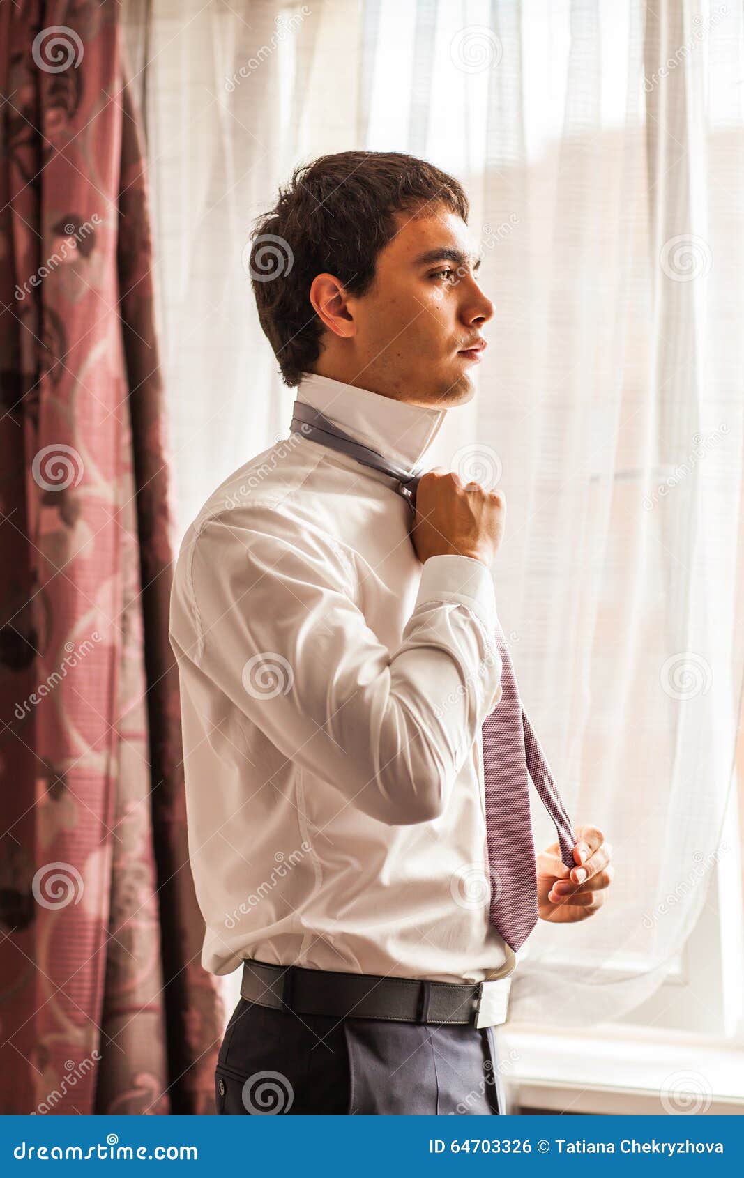 Businessman dressing up stock photo. Image of businessman - 64703326