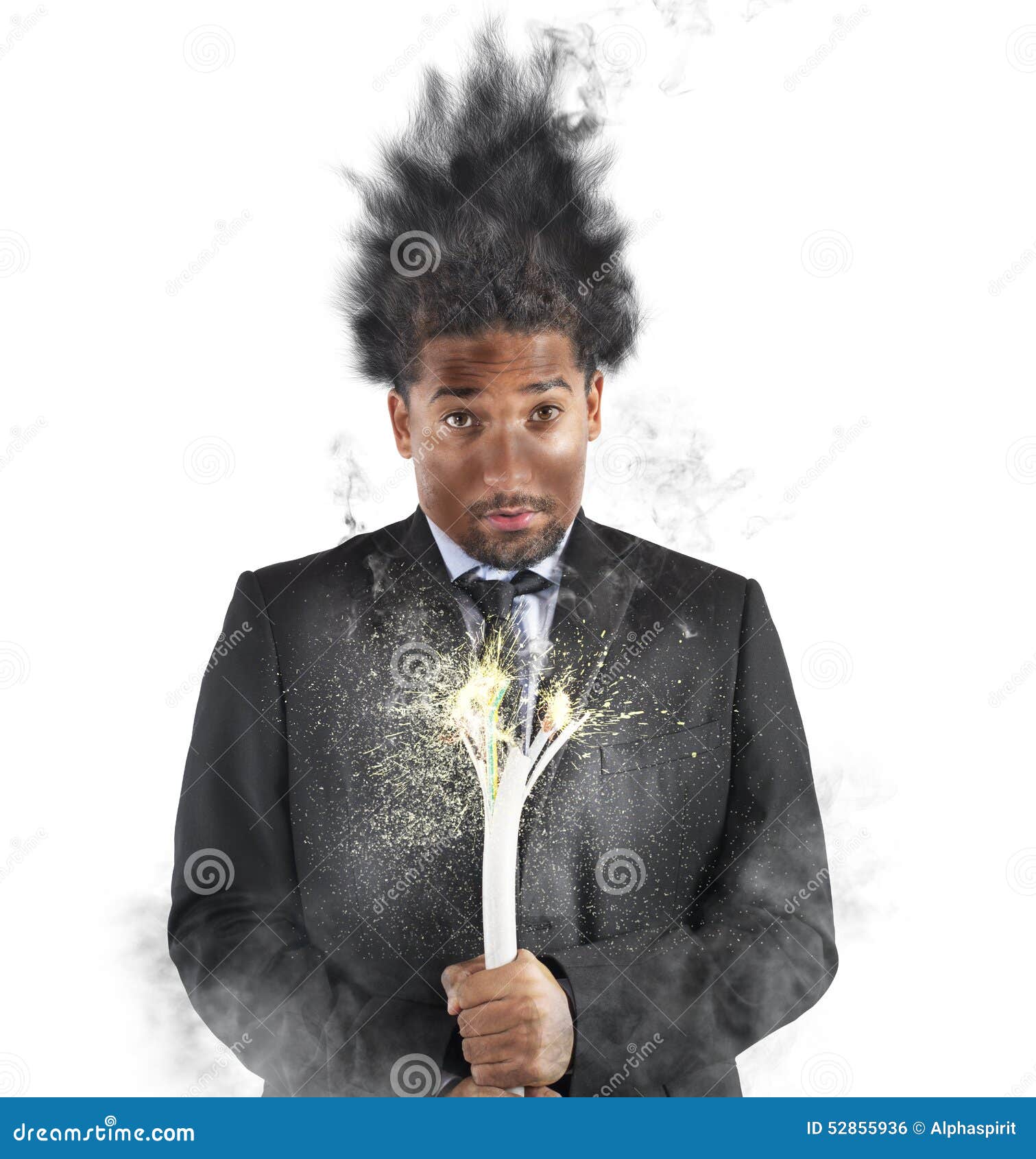 Electrocuted Man Royalty-Free Stock Photography | CartoonDealer.com ...