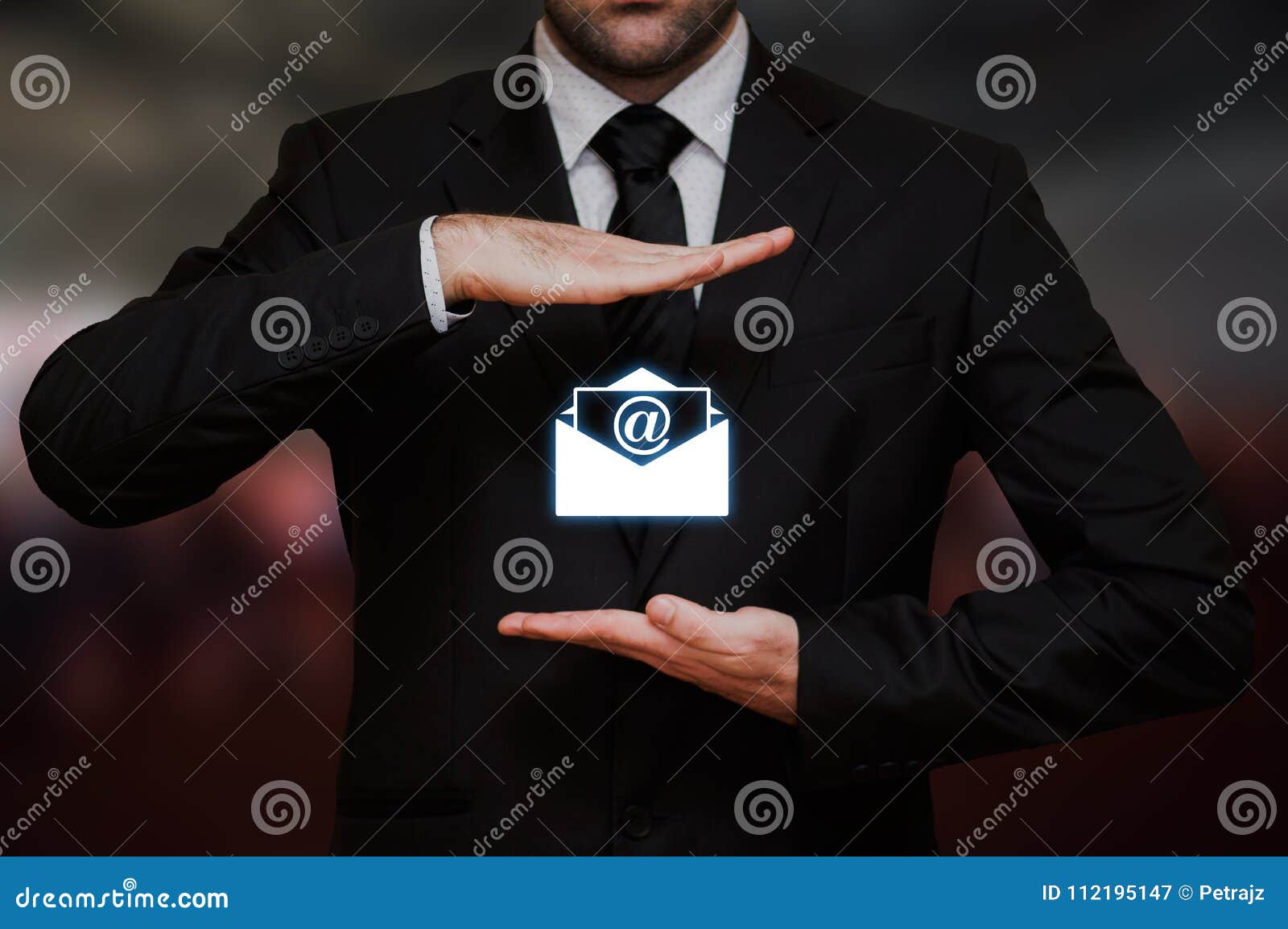 Businessman with Email Concept Stock Image - Image of design, finger ...