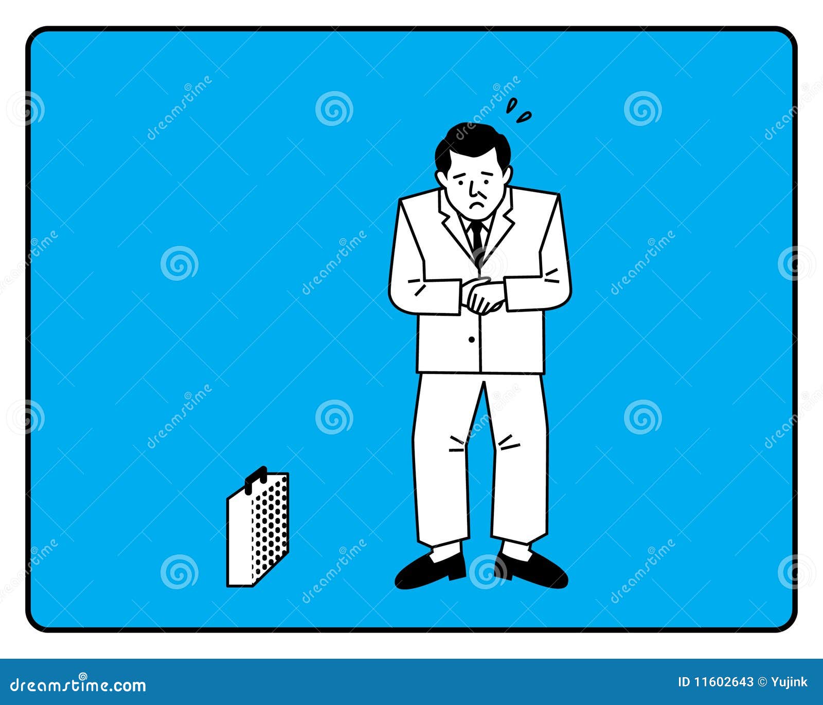 Businessman Embarrassed at Work Stock Vector - Illustration of trade ...