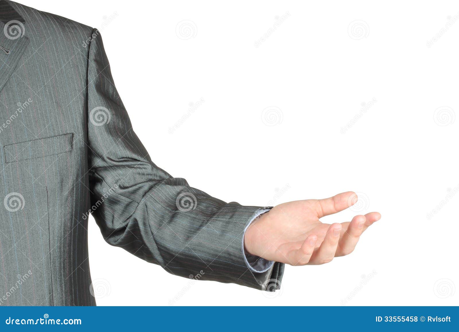Businessman with Empty Hand Stock Photo - Image of beautiful, give ...