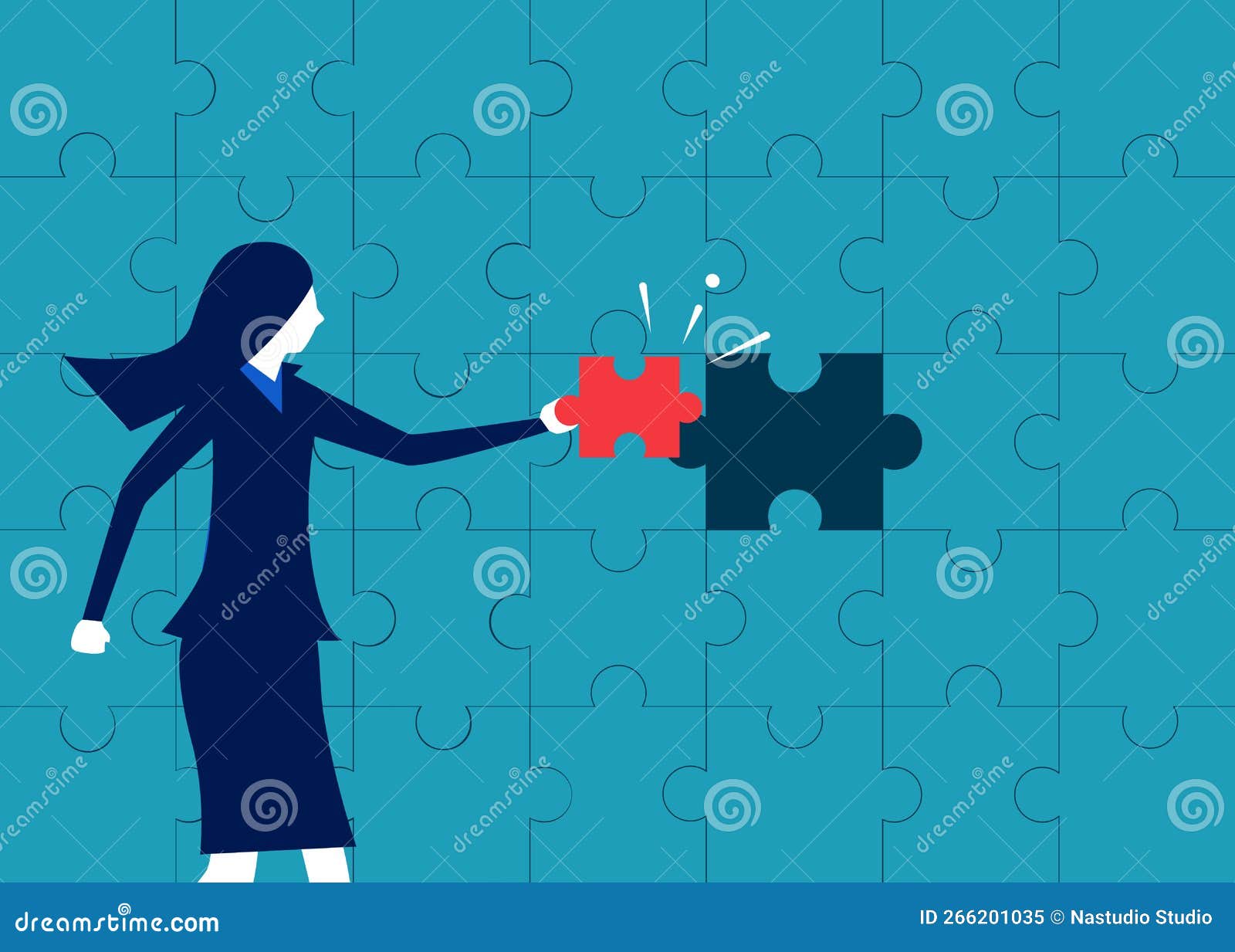 Businessman Encounters a Problem that is Bigger Than Expected. Woman ...