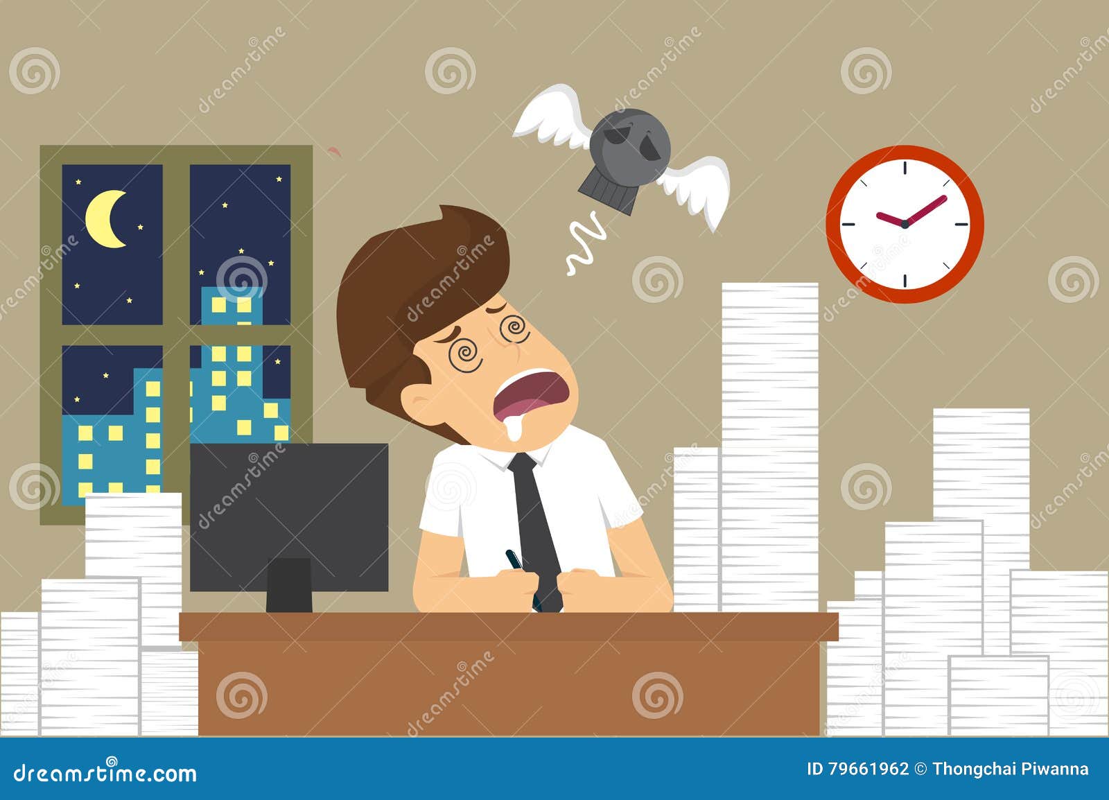 Late Patient Illustration | CartoonDealer.com #256222502