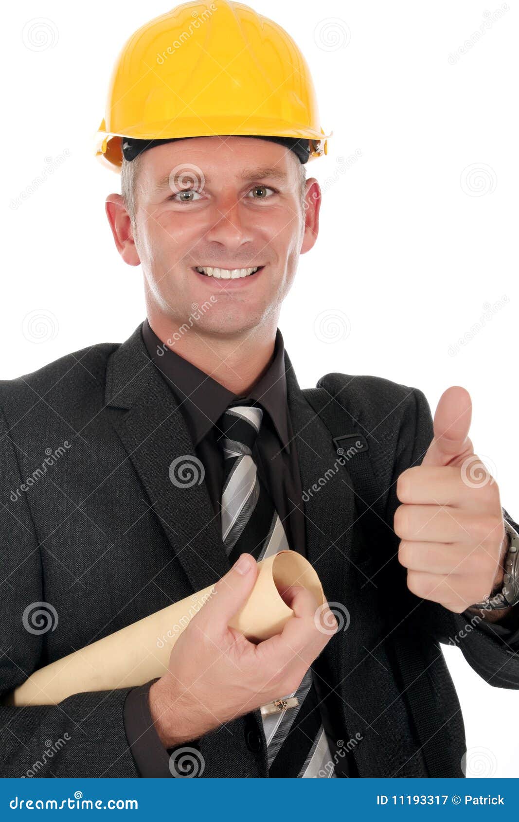 Businessman engineer stock image. Image of folder, shirt - 11193317